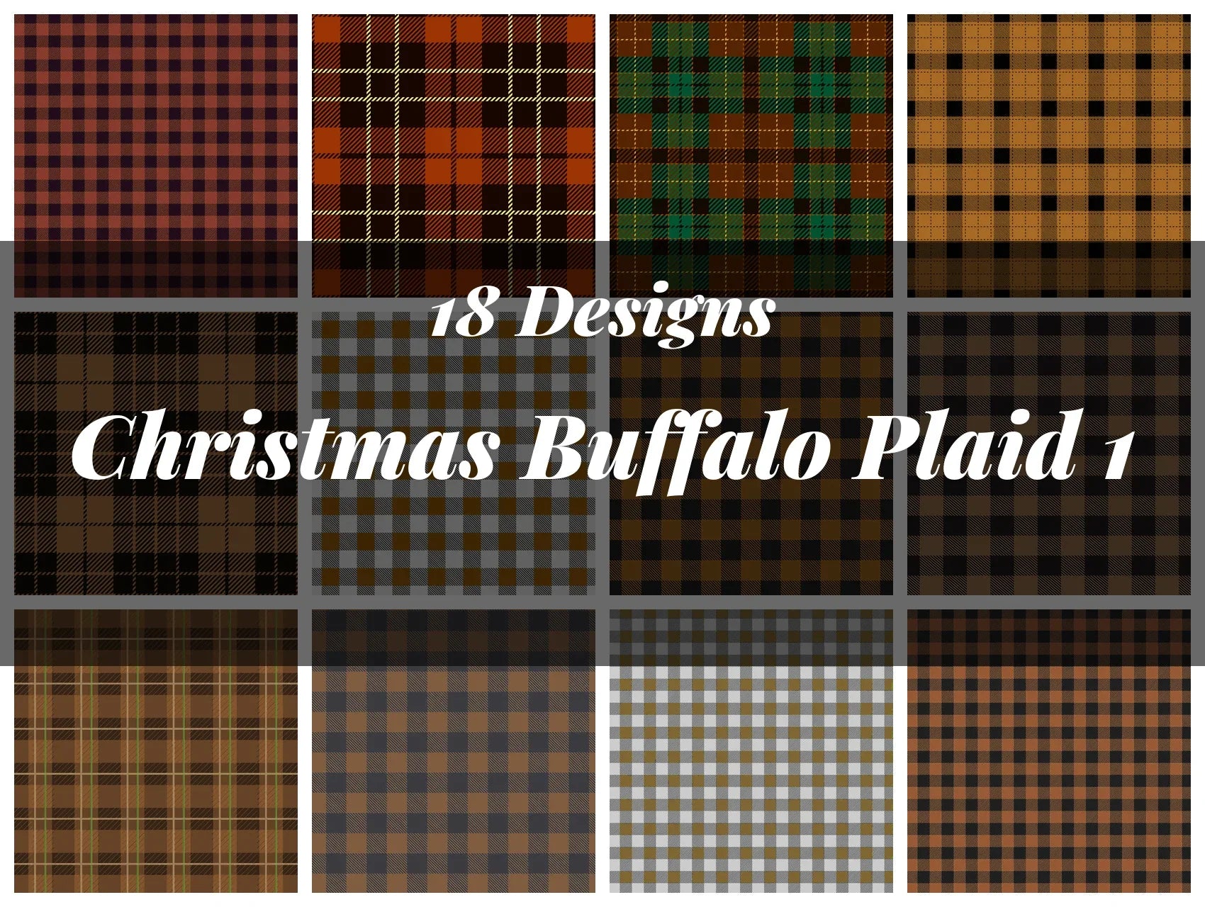 Christmas Buffalo Plaid Digital Paper