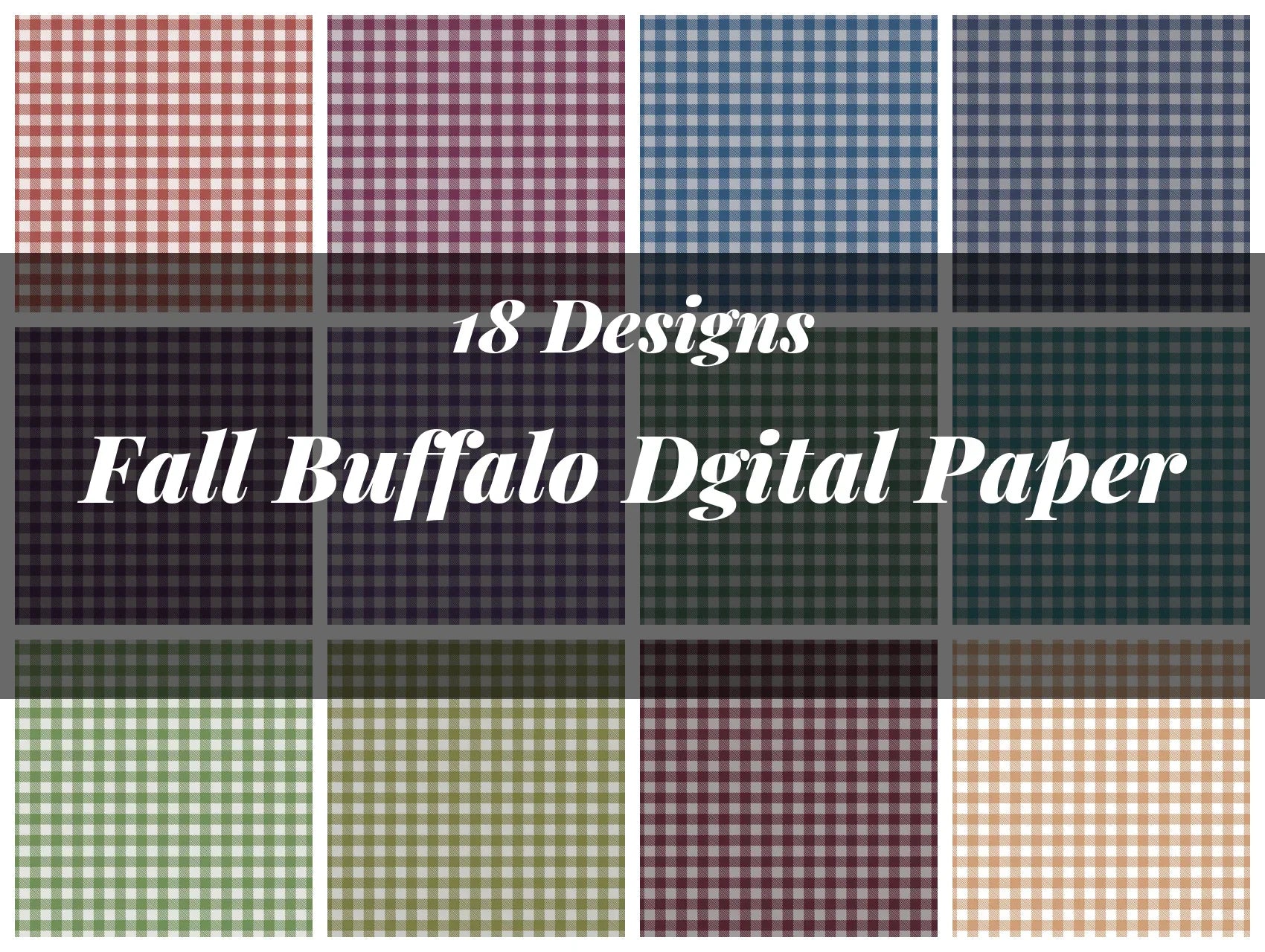 Fall Buffalo Seamless Digital Paper