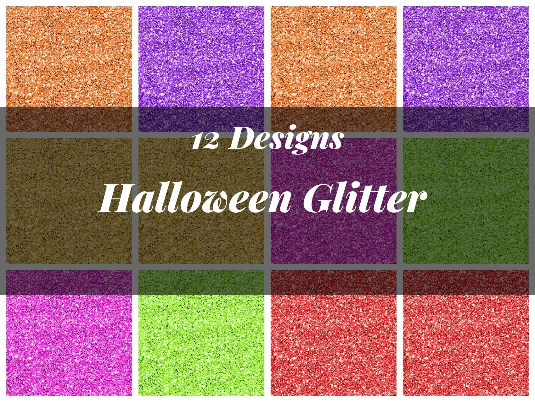 Halloween Glitter Texture Paper