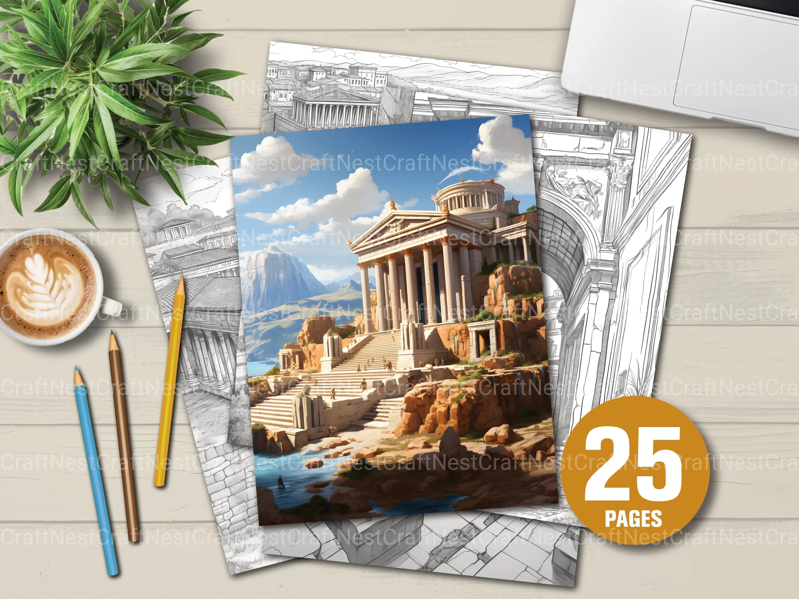 Ancient Rome Coloring Book