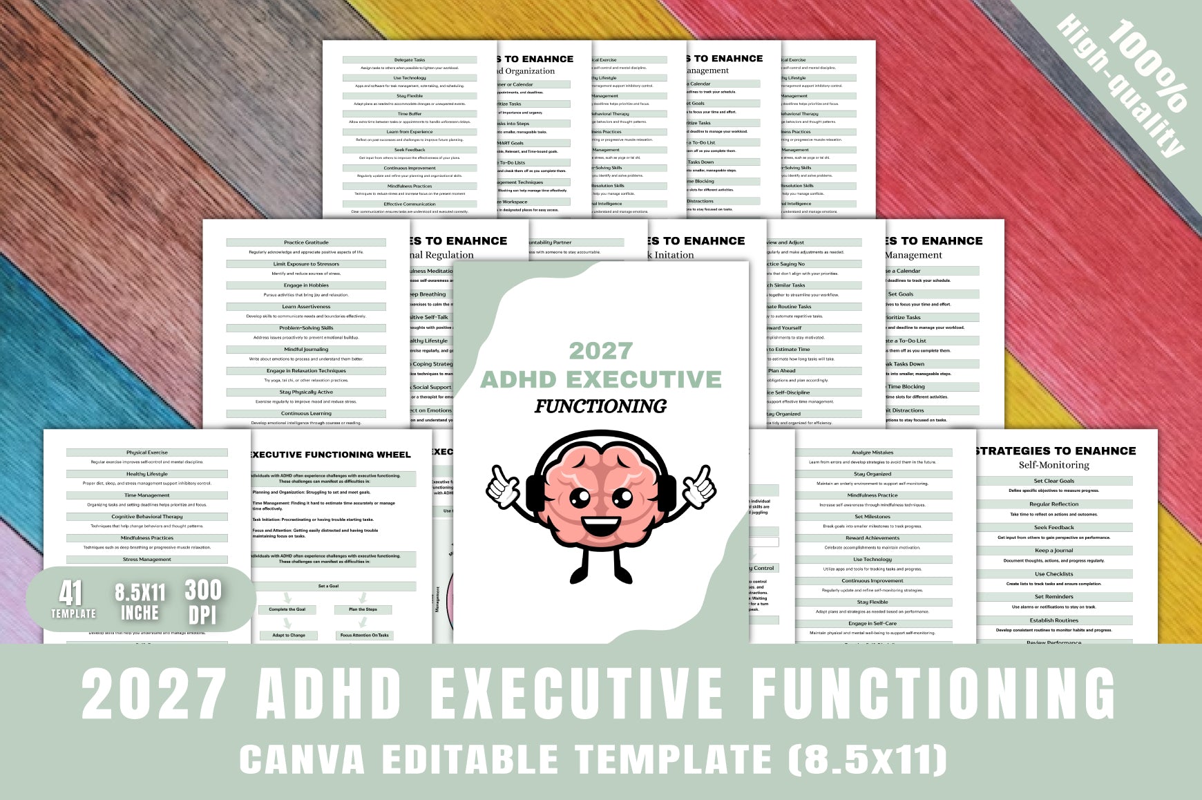 ADHD Executive Functioning Planner