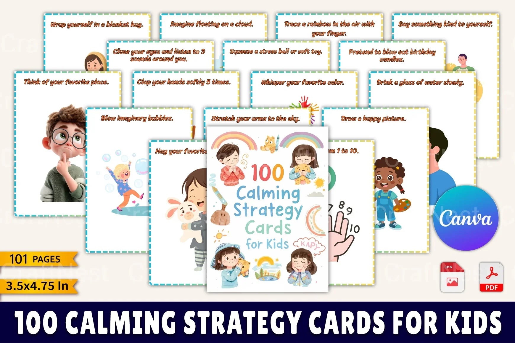 Calming Strategy Cards for Kids