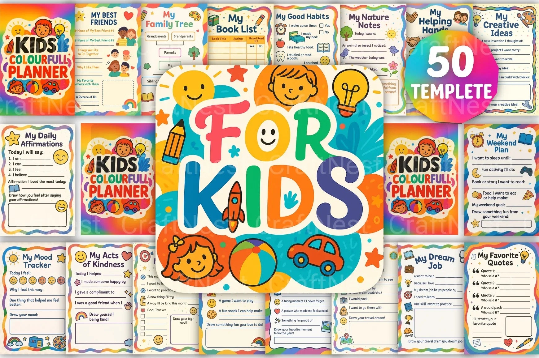 Kids Colorful Planner