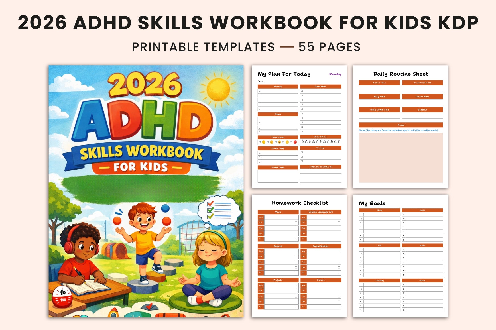 ADHD Skills Workbook for Kids