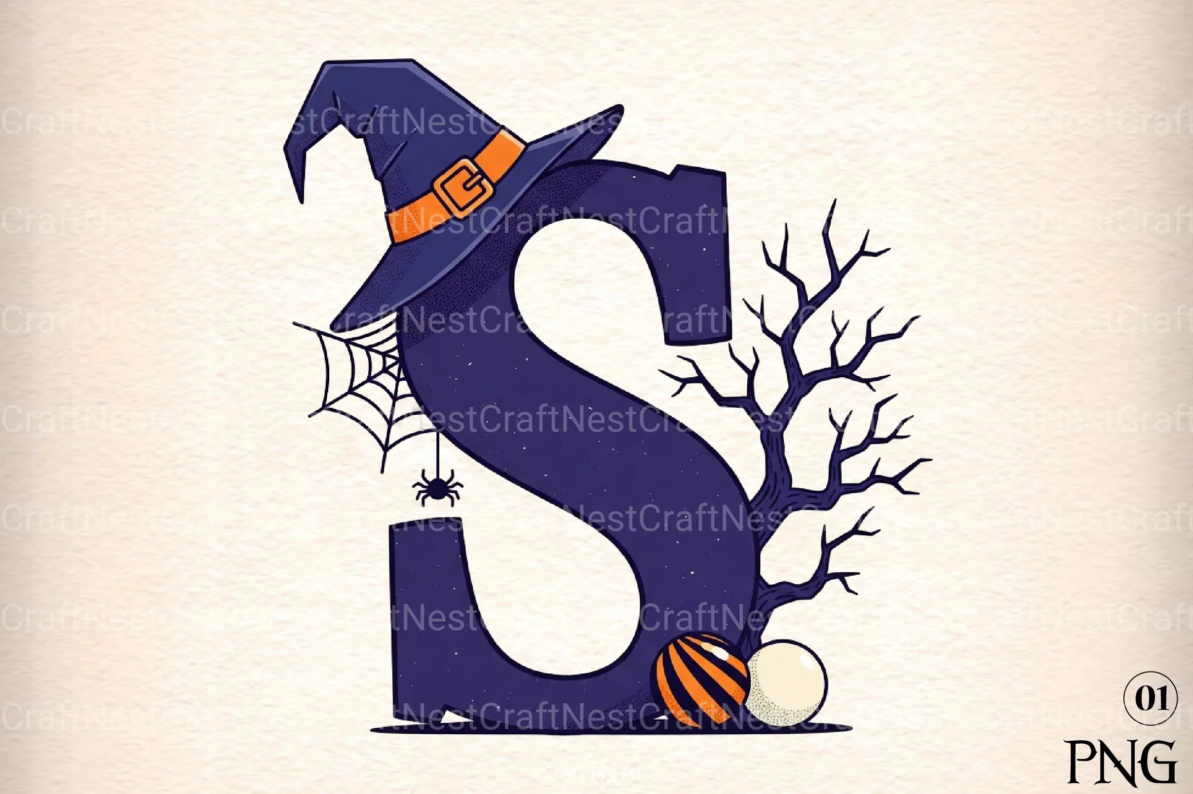 Halloween Alphabet Clipart Bundle