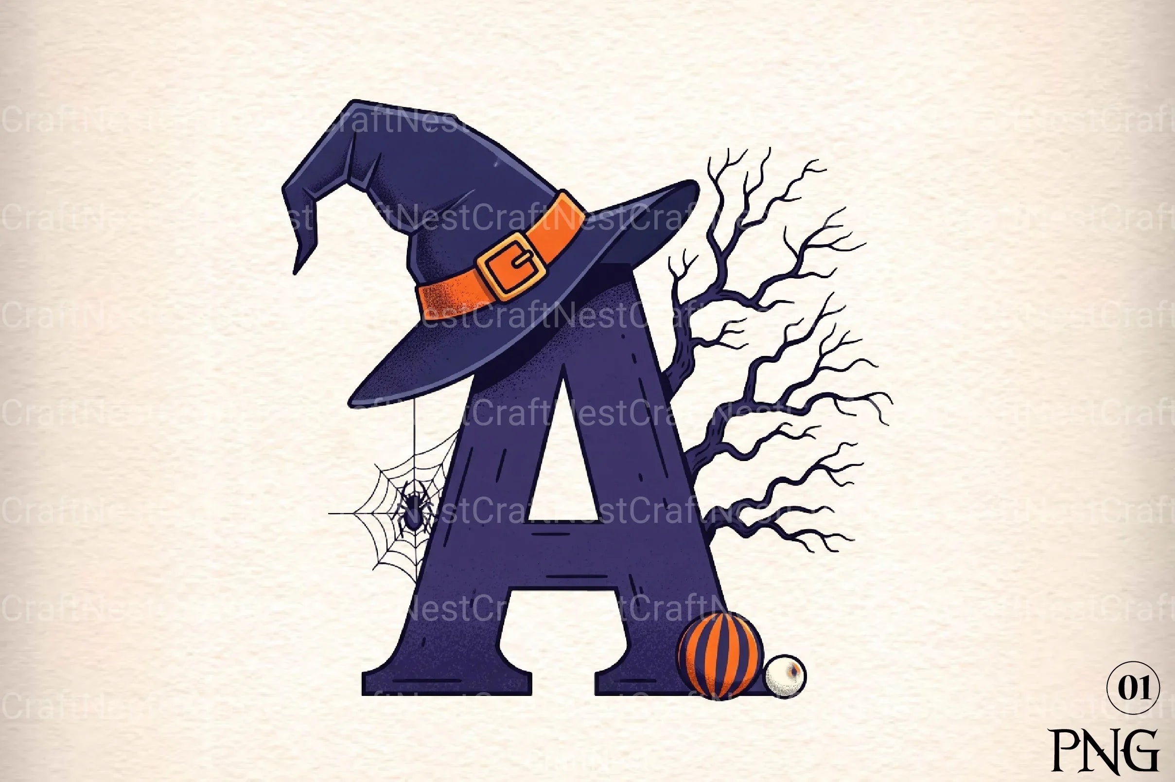 Halloween Alphabet Clipart Bundle