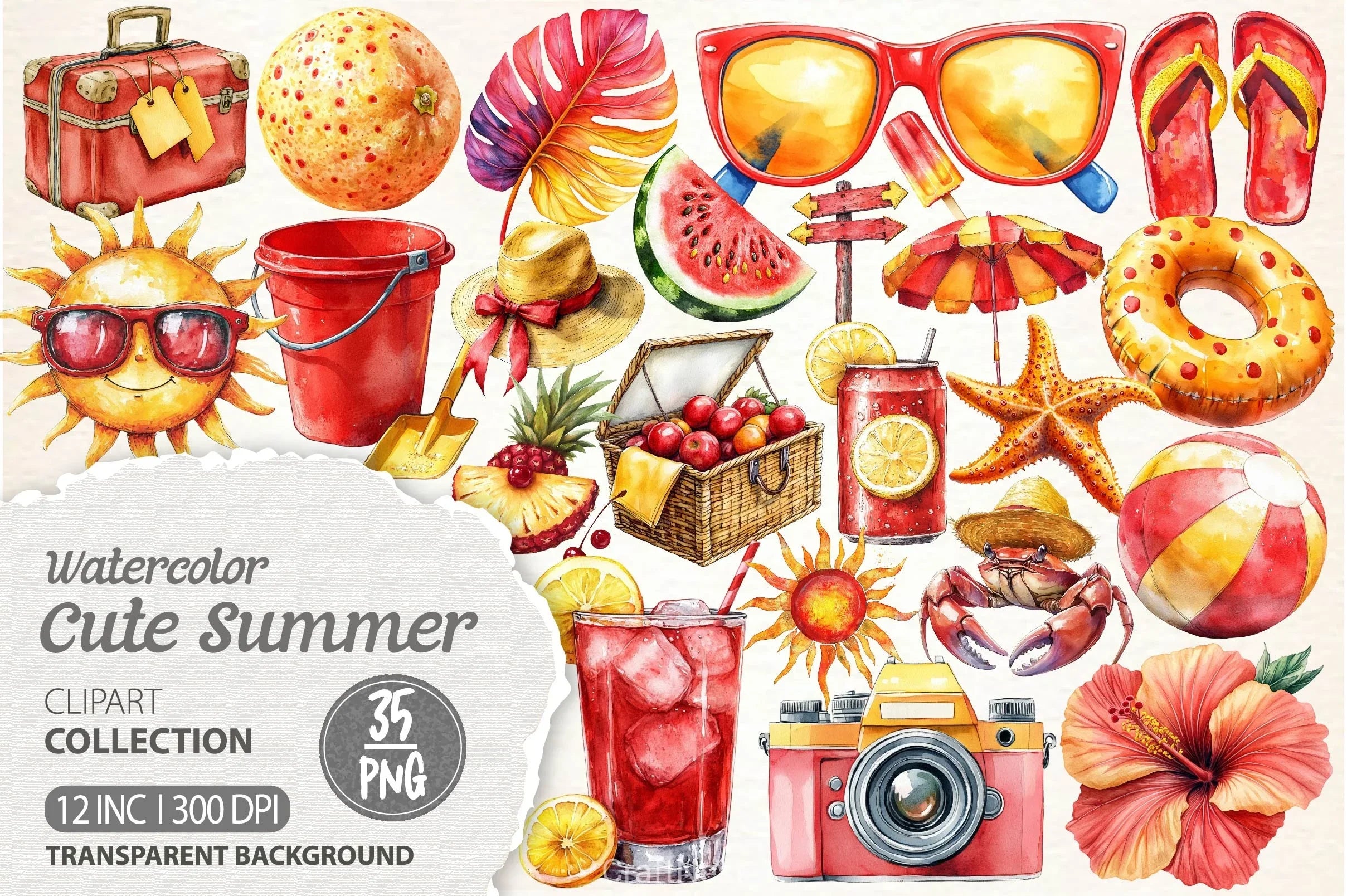 Summer Clipart Bundle