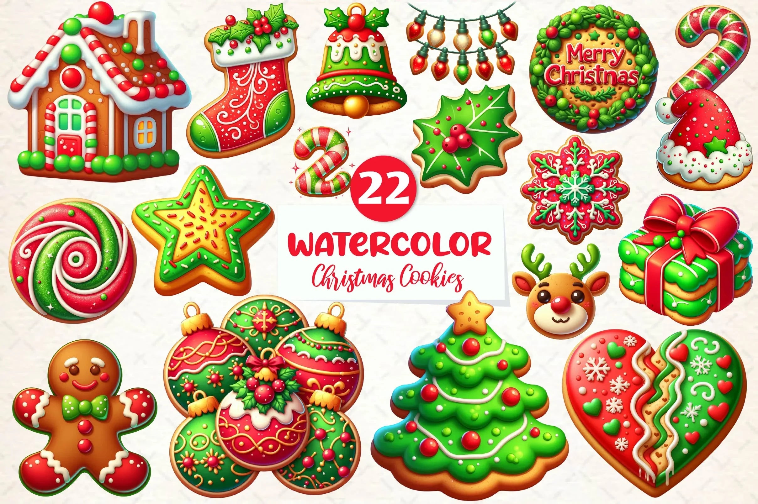 Christmas Cookies Clipart Bundle