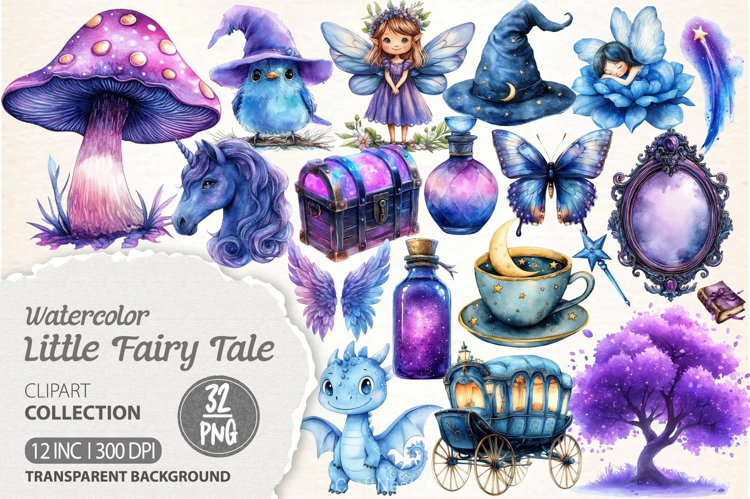 Little Fairy Tale Clipart Bundle