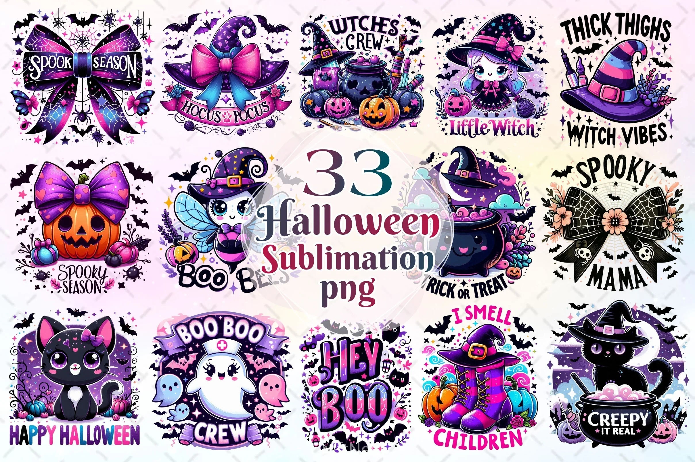 Cute Halloween Clipart Bundle