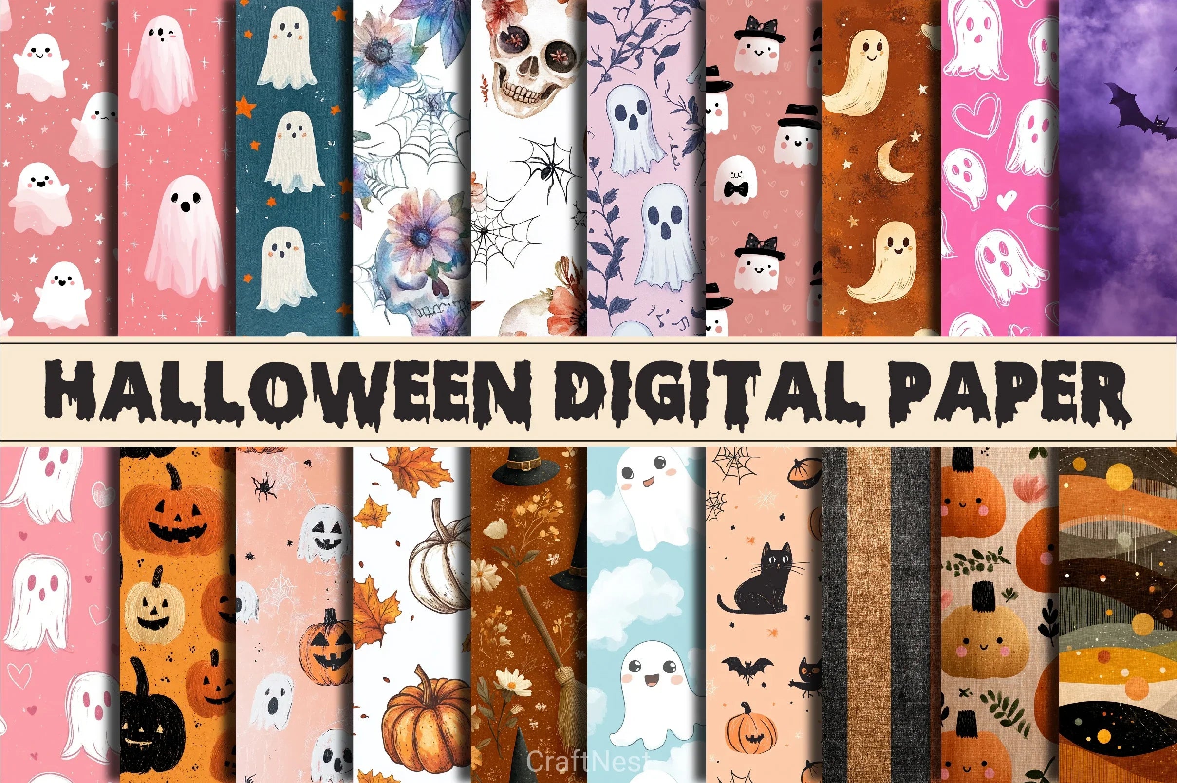 Halloween Digital Paper Pack