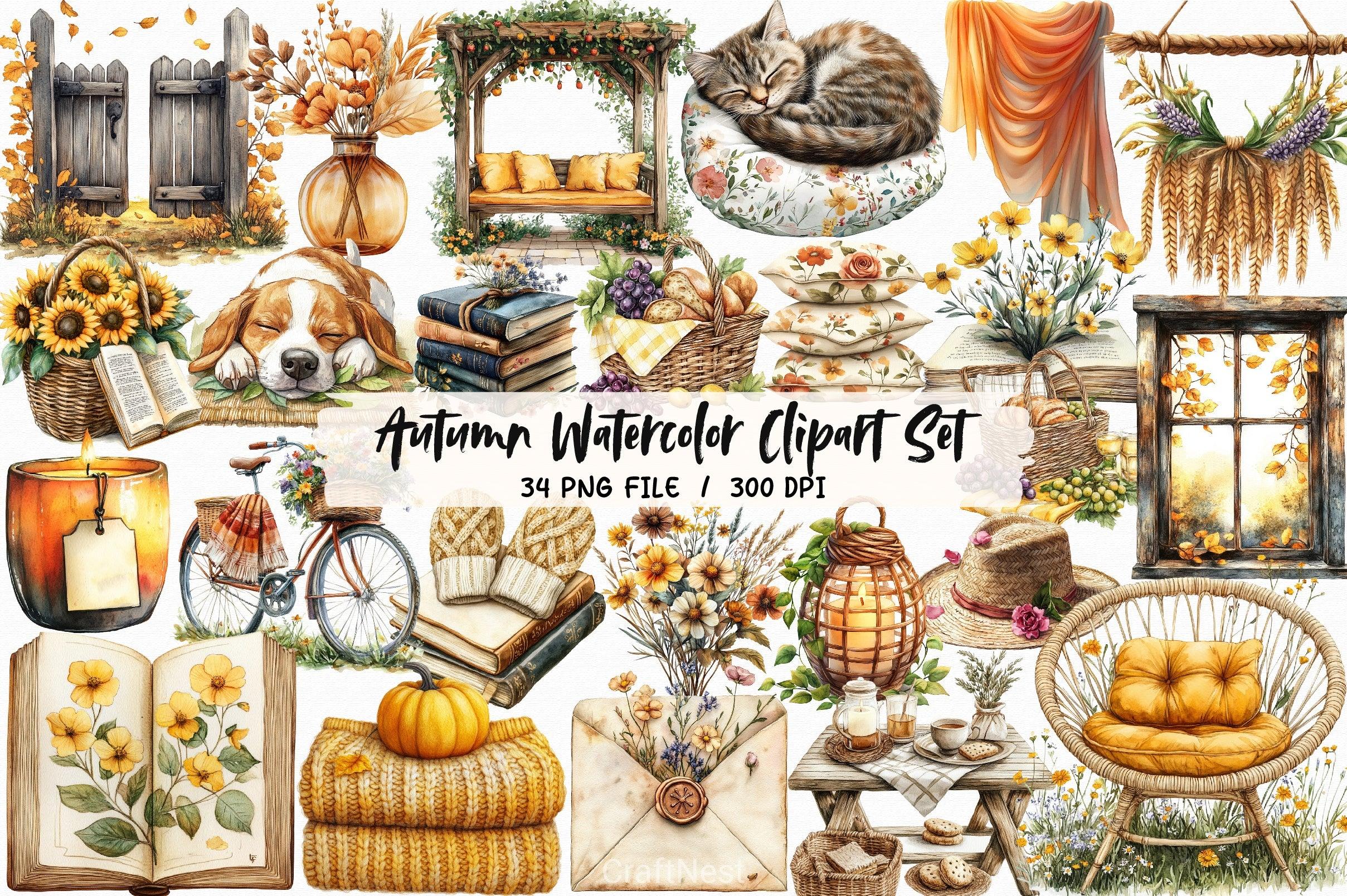 Autumn Clipart Set