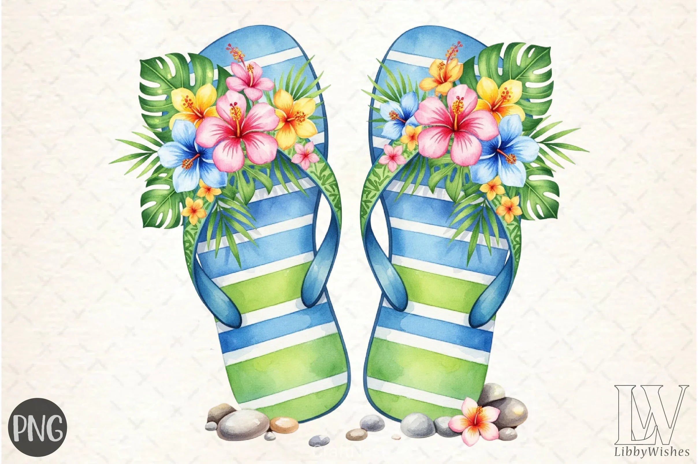 Summer Flip Flop Clipart Bundle
