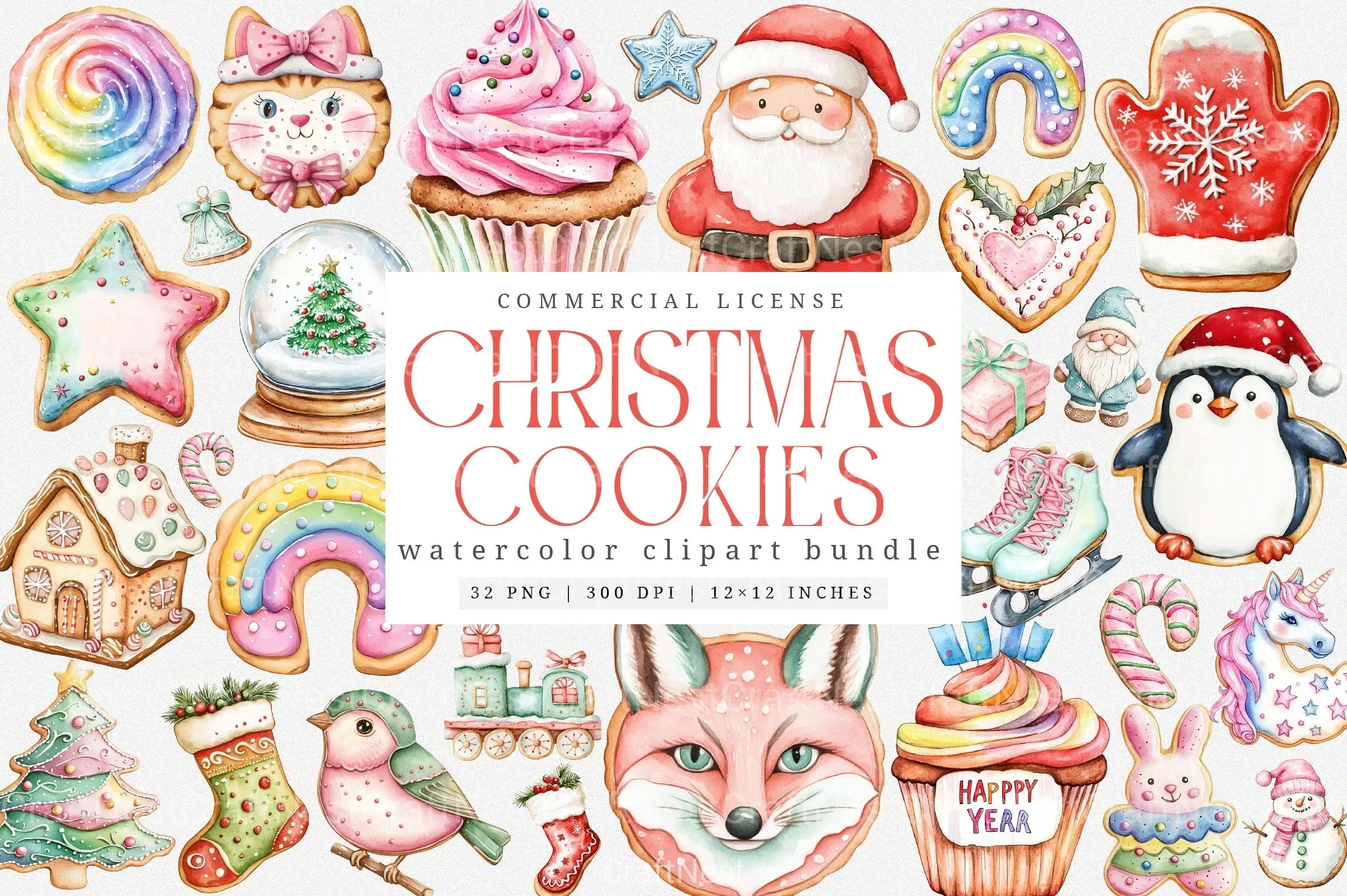Christmas Cookies Clipart Bundle