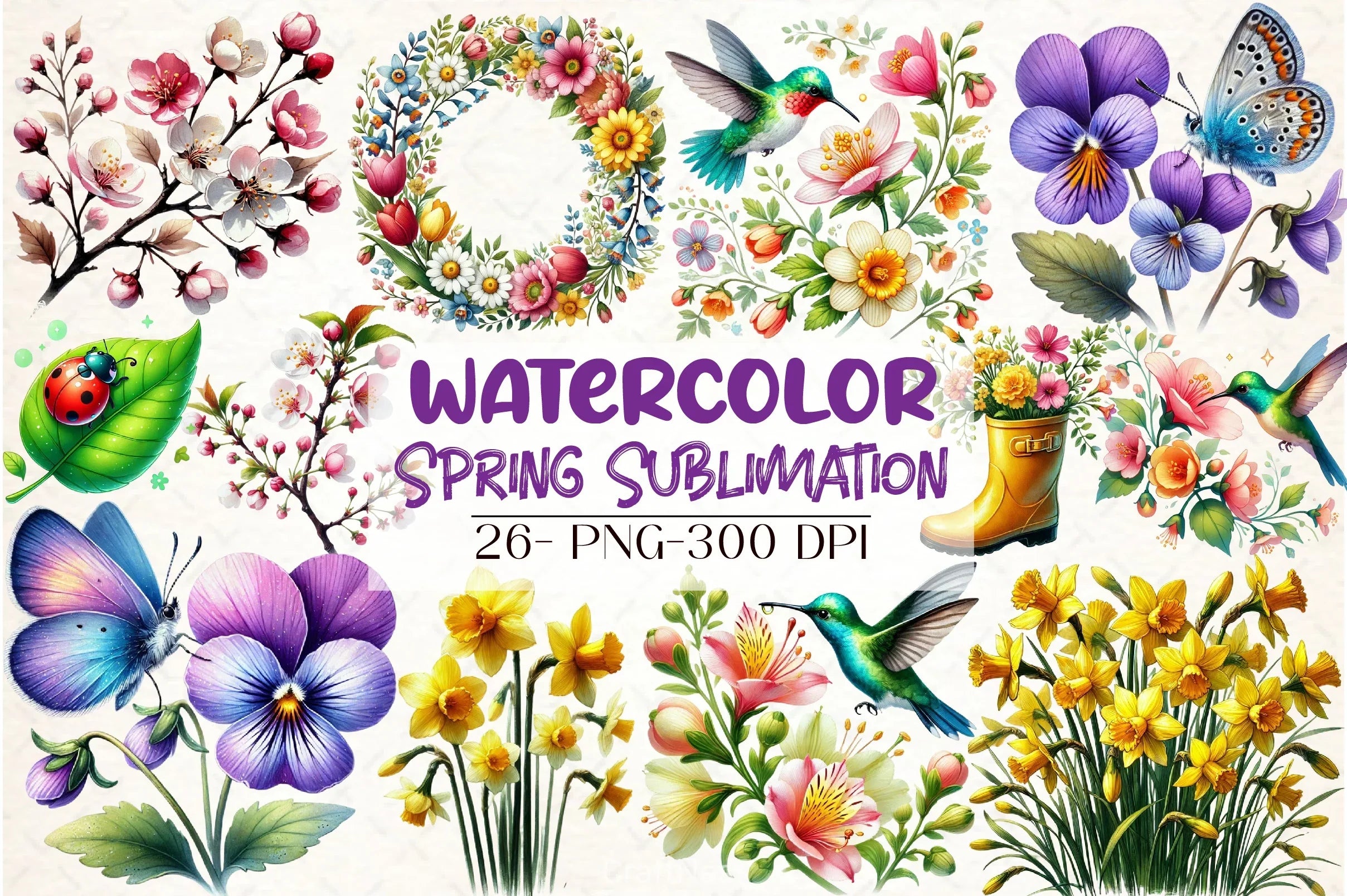 Spring Clipart Bundle