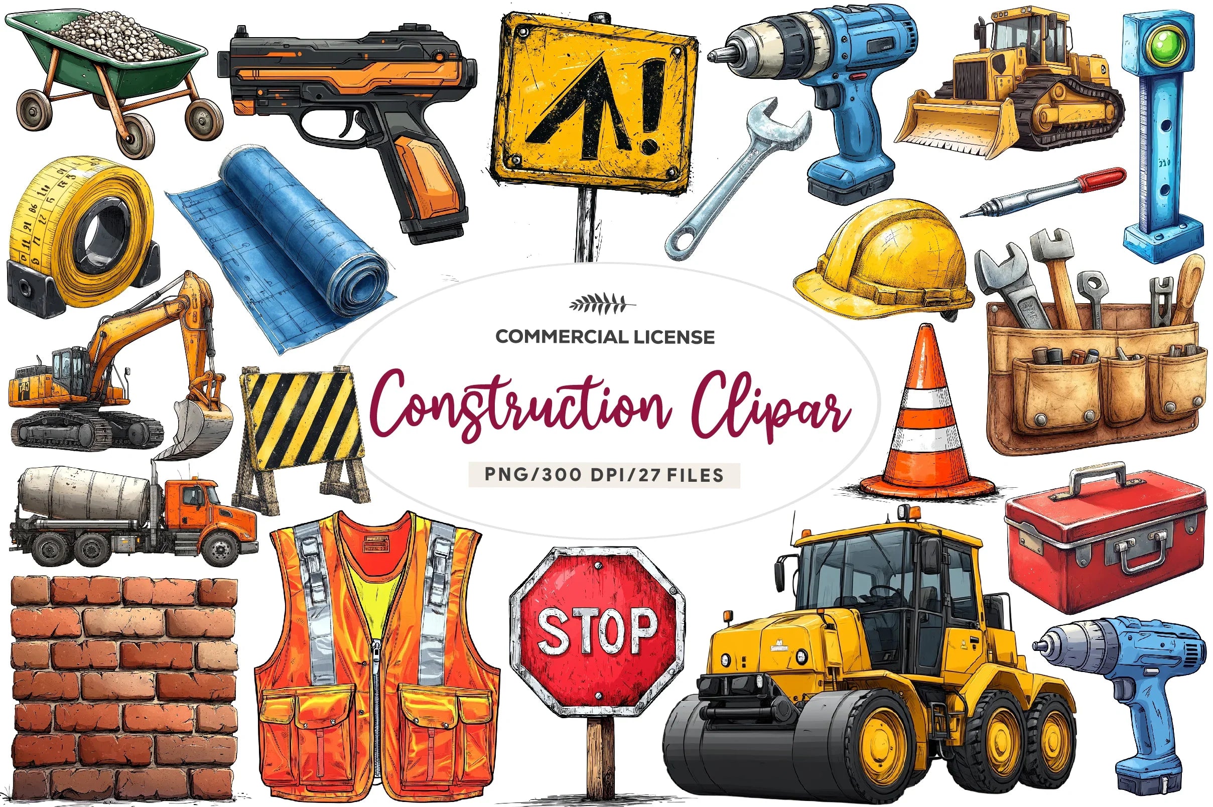 Construction Clipart Bundle
