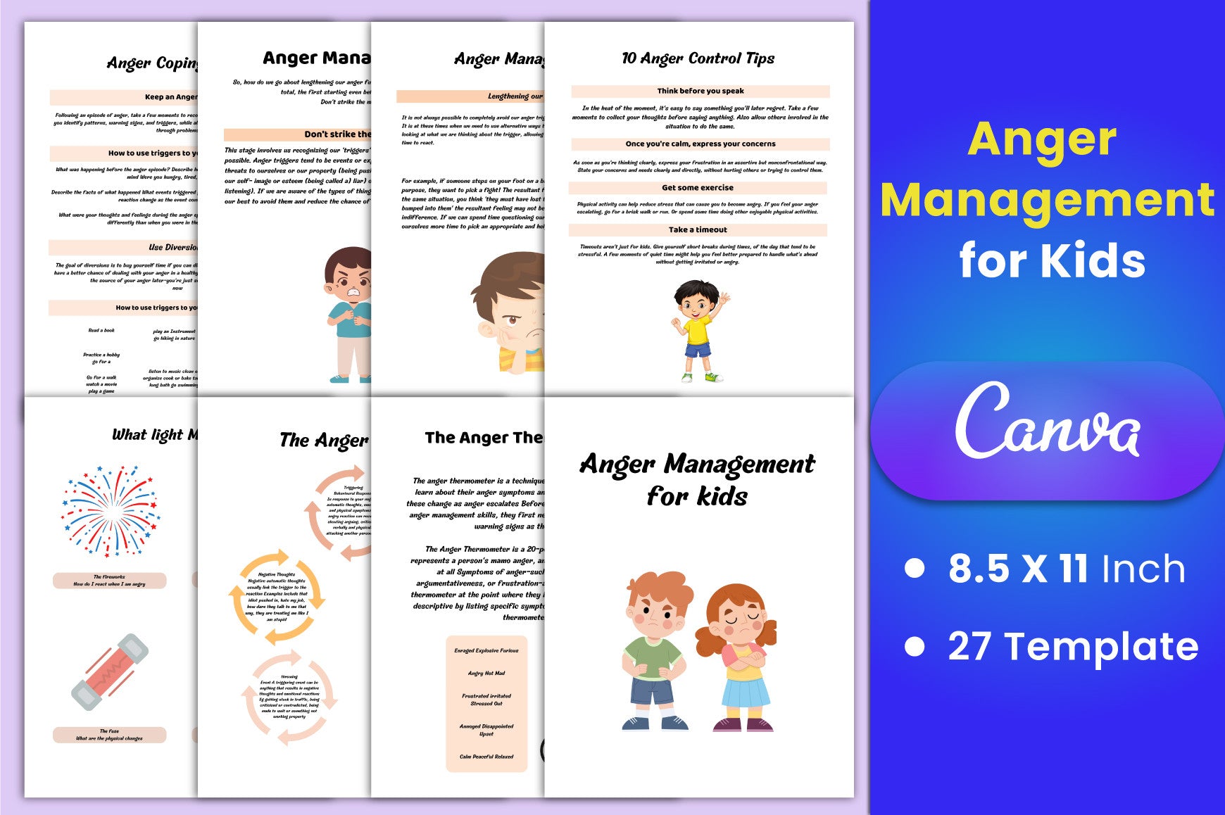 Anger Management for Kids Workbook
