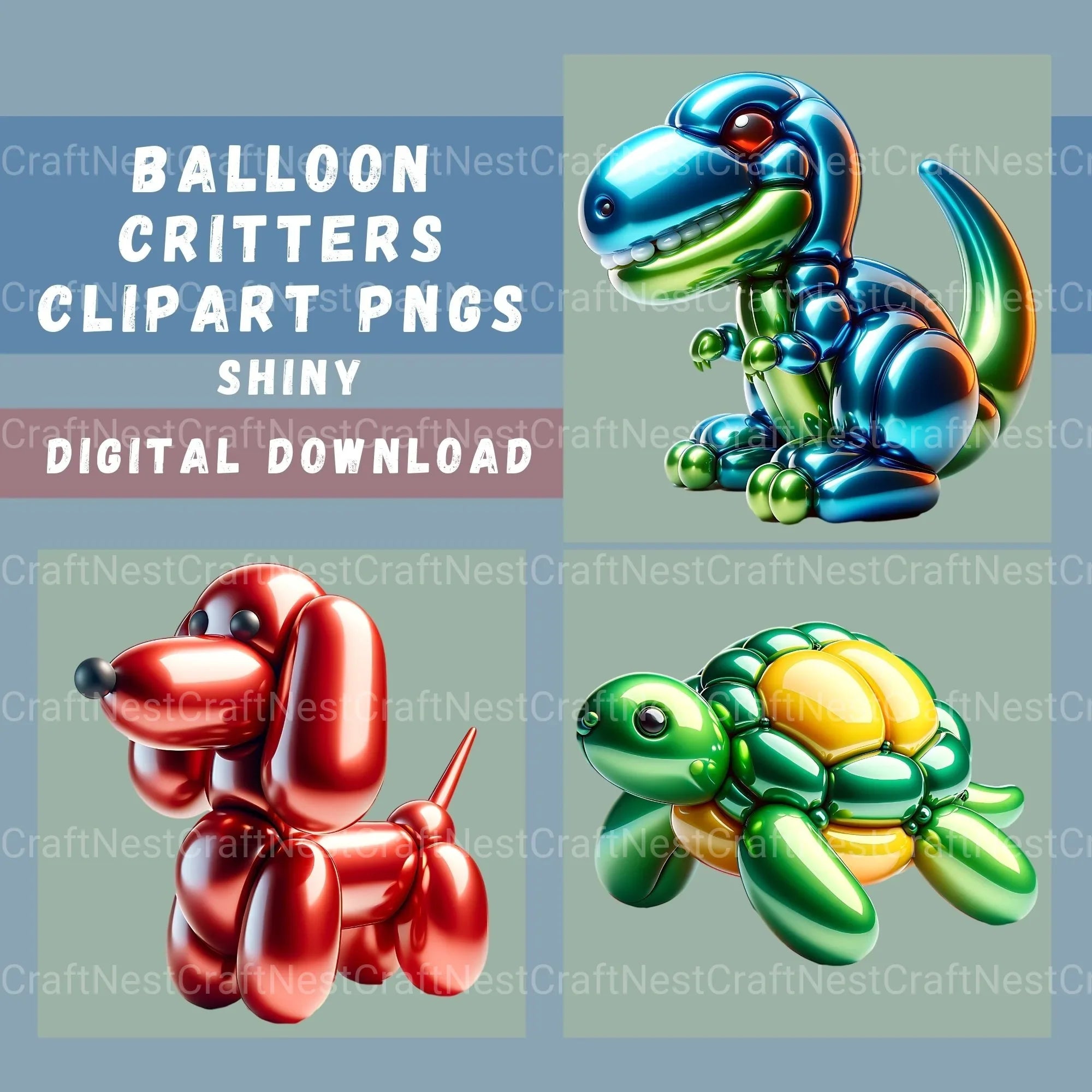 Balloon Animals Clipart Bundle 2