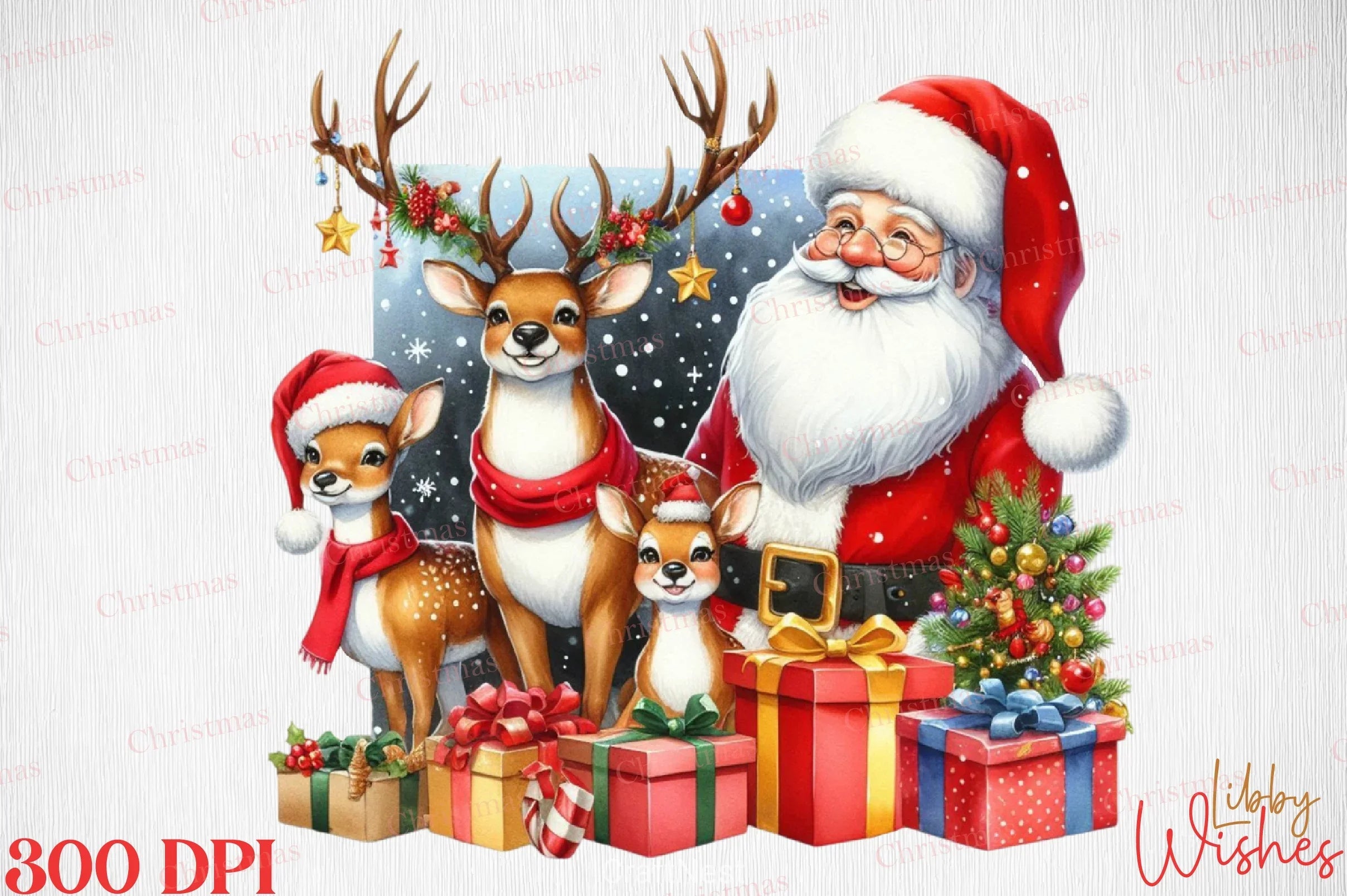 Merry Christmas Clipart Bundle