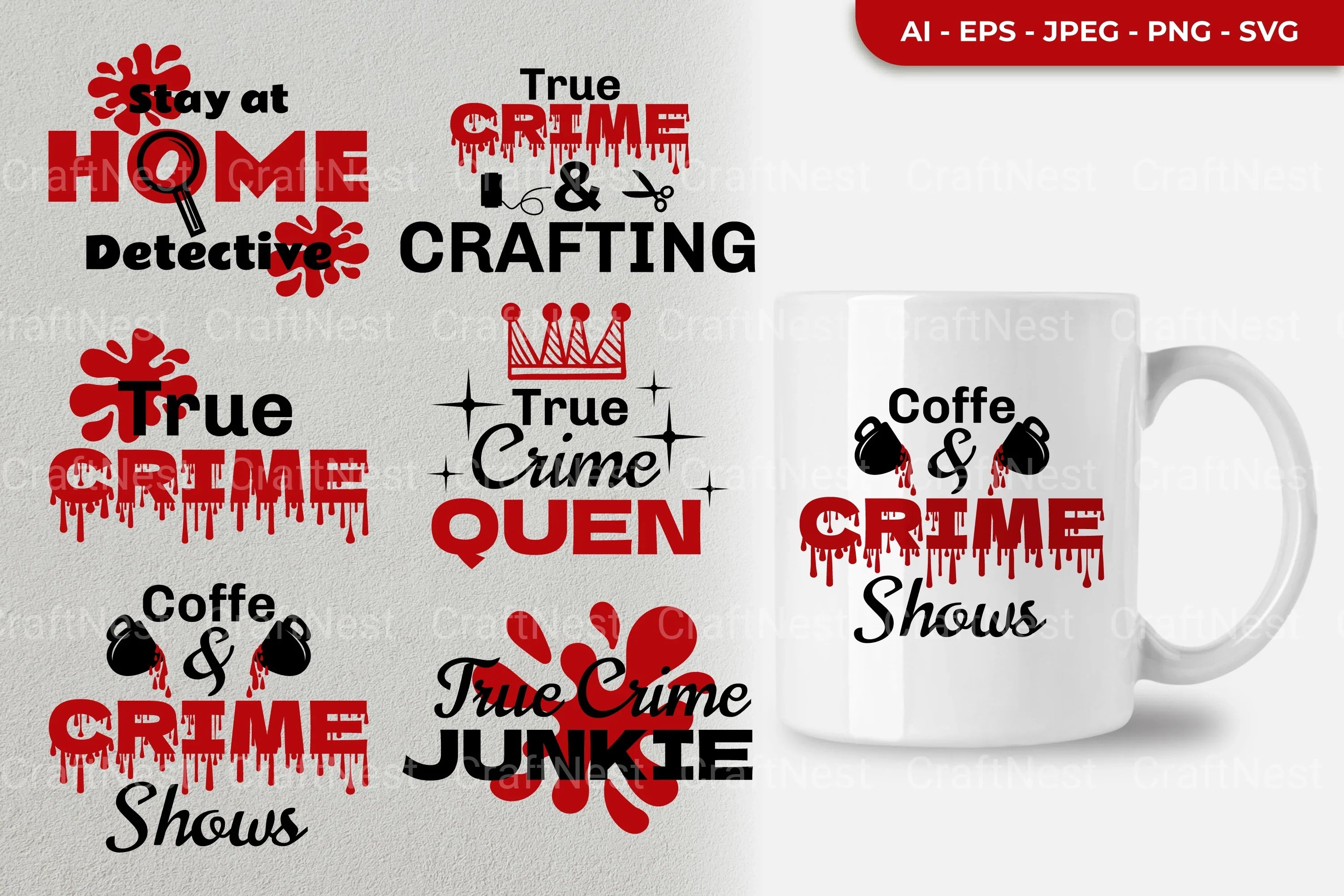 Crime Quote SVG Bundle