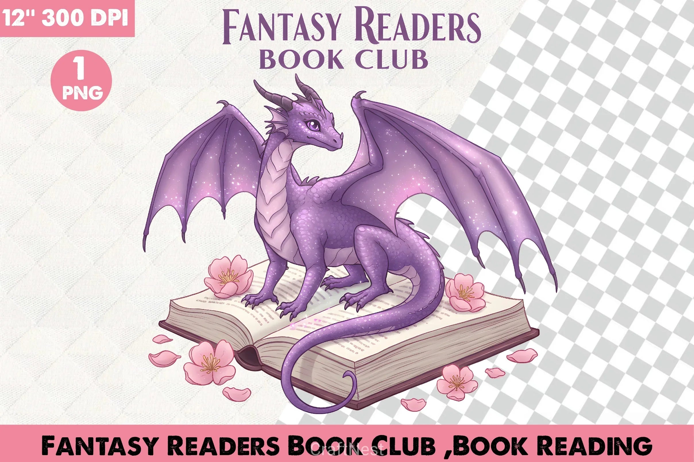 Fantasy Readers Book Club Clipart Bundle