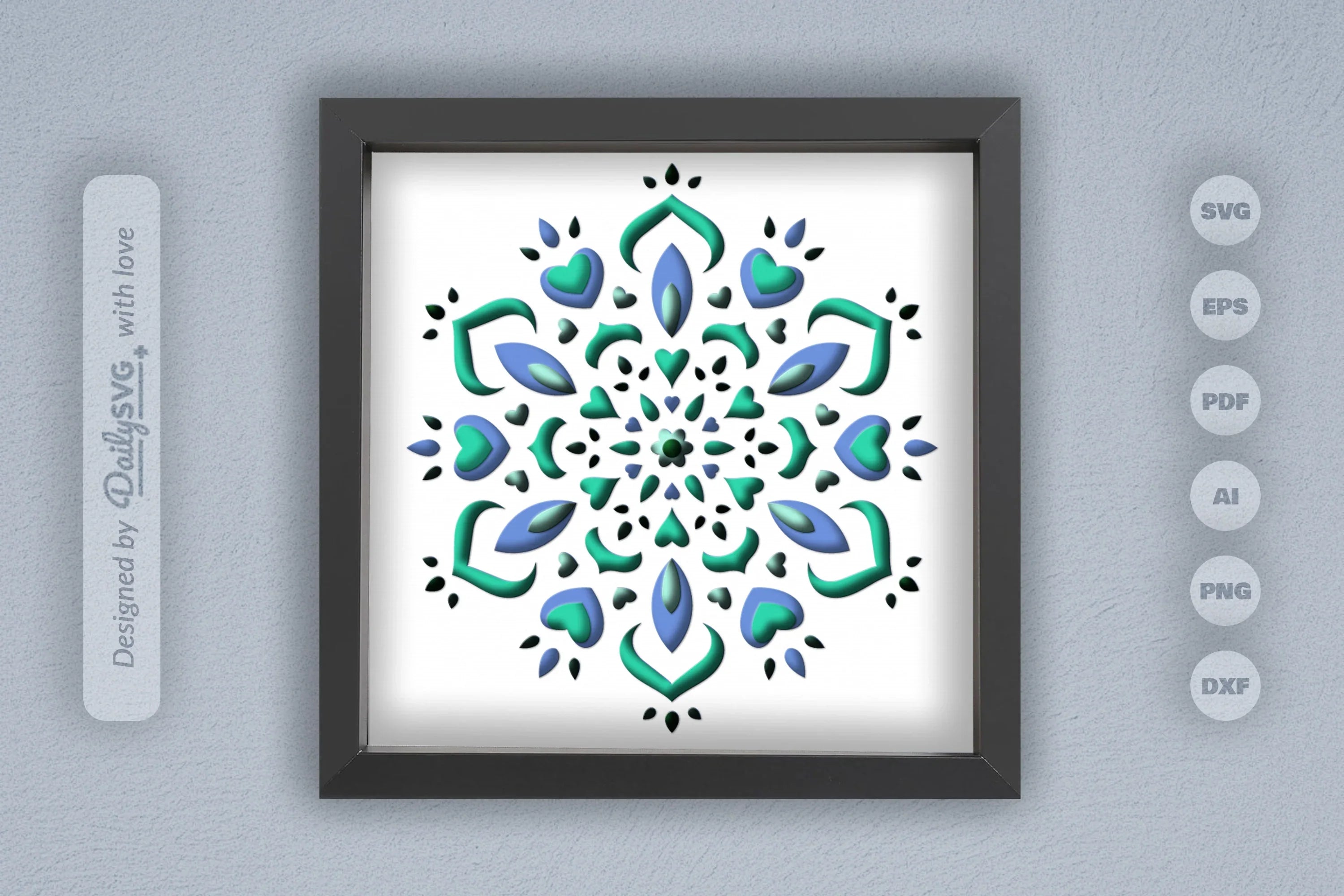Mandala Winter Papercut SVG Bundle