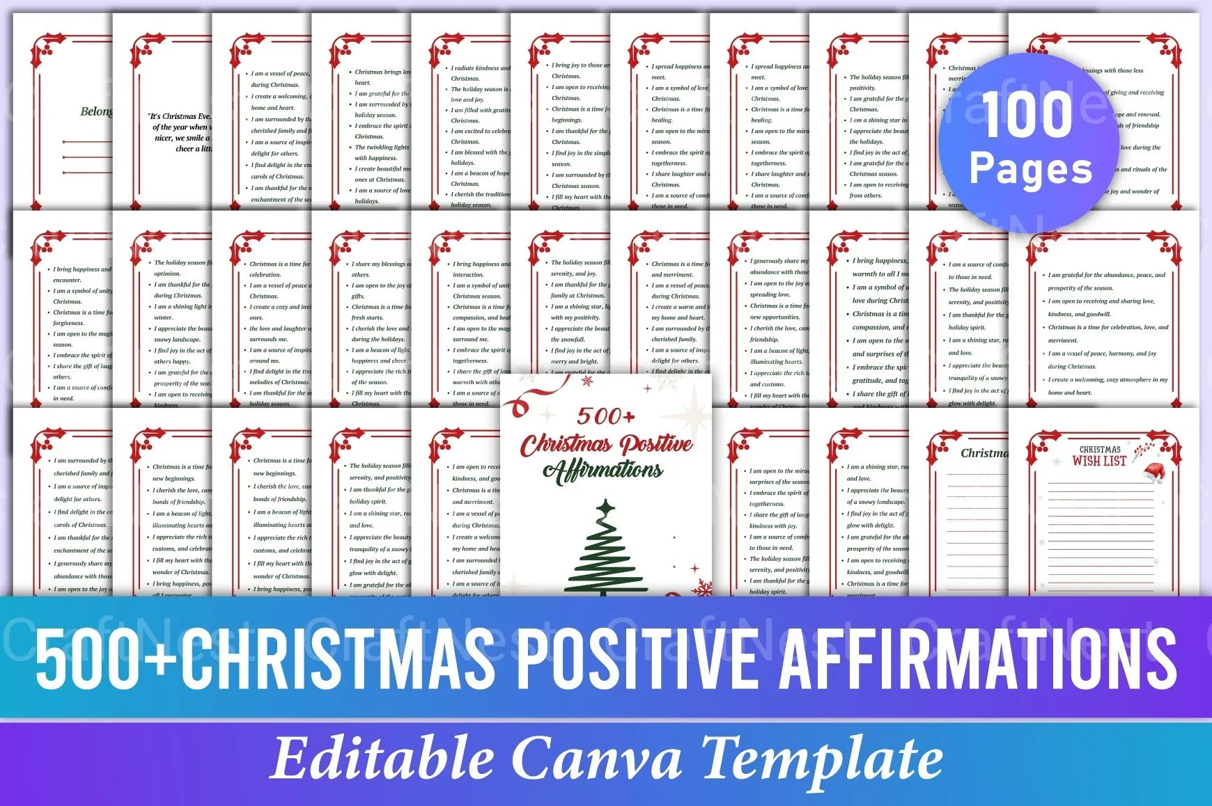 500 Christmas Positive Affirmations