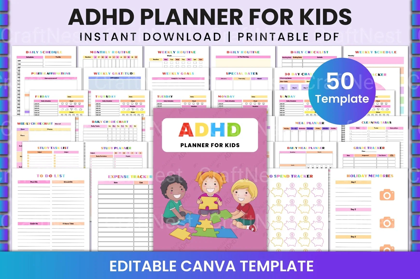 ADHD Planner for Kids: Boost Focus & Organization