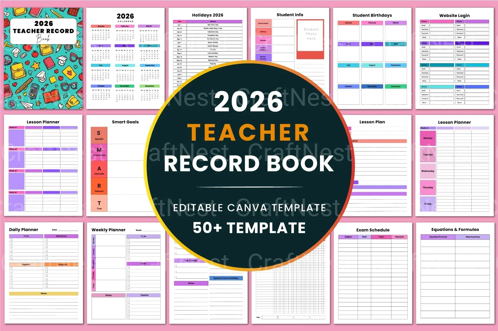 Teacher Record Book for Effective Classroom Management