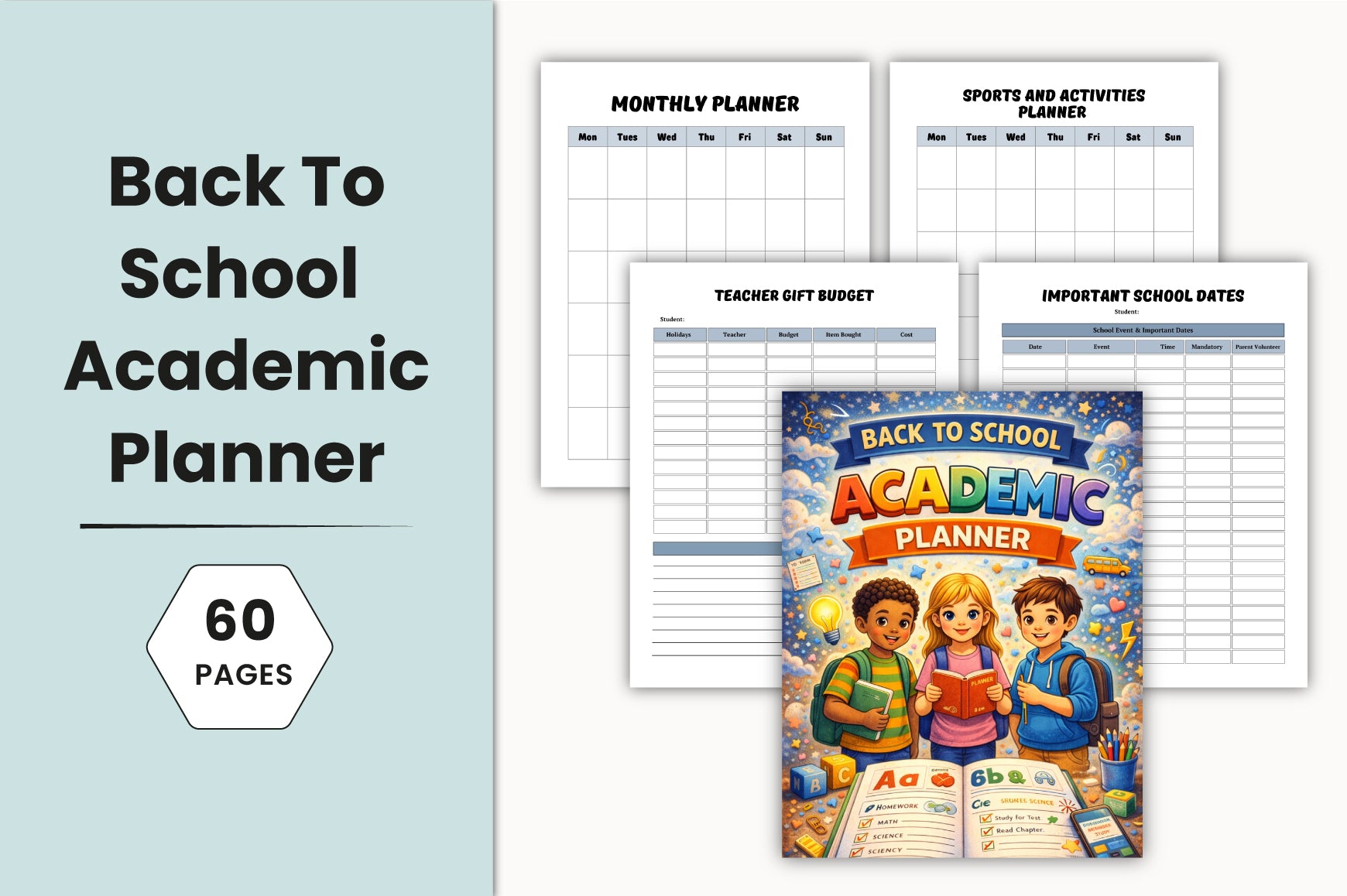 Back to School Academic Planner