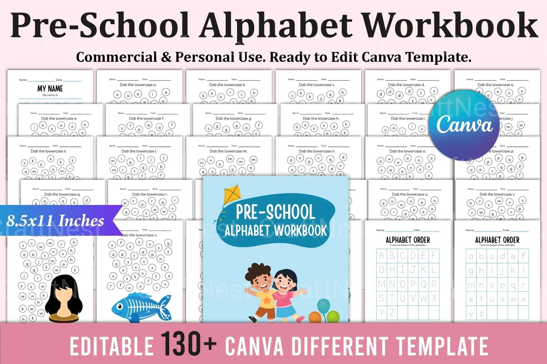 Preschool Alphabet Workbook for Early Learning