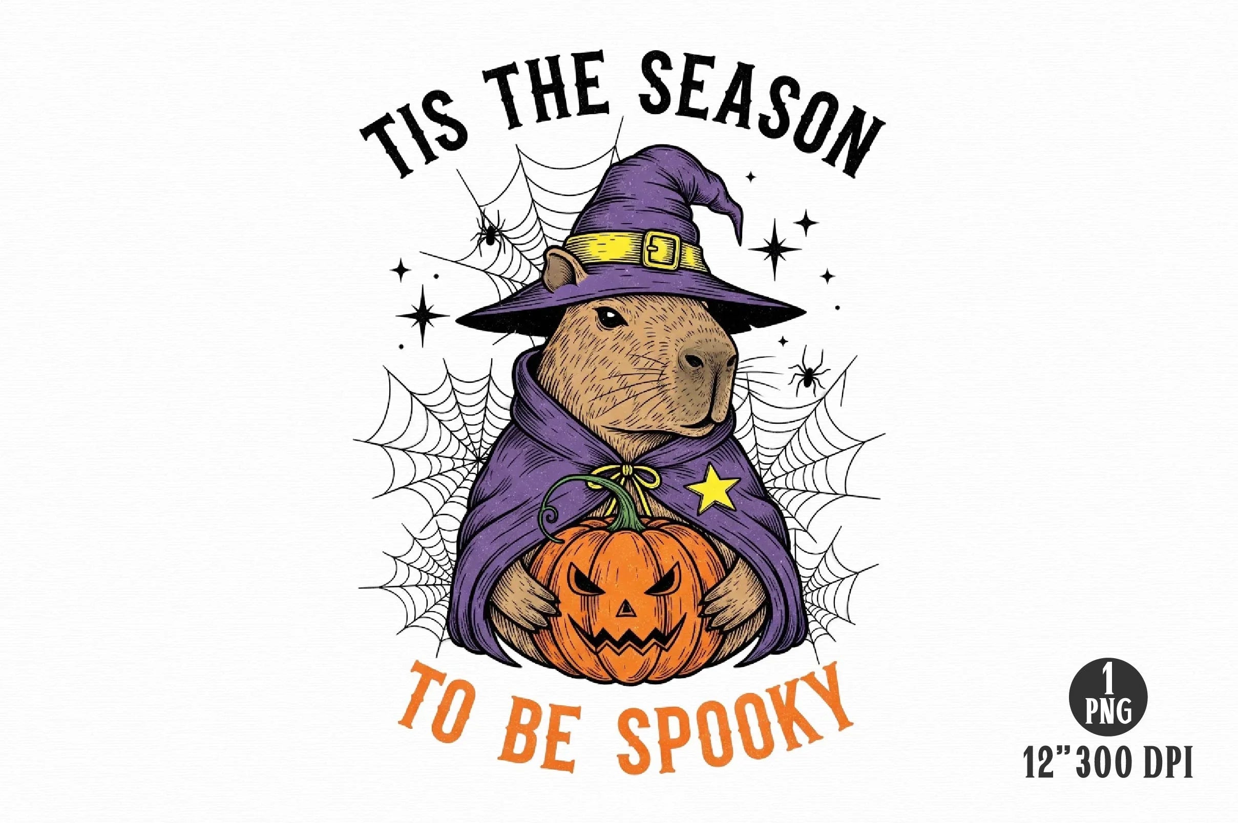 Halloween Capybara Clipart Bundle