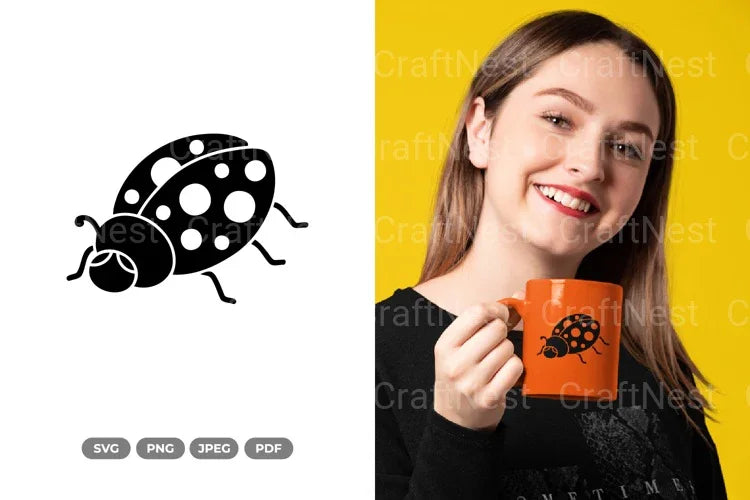 Simple Ladybug Spring SVG Bundle
