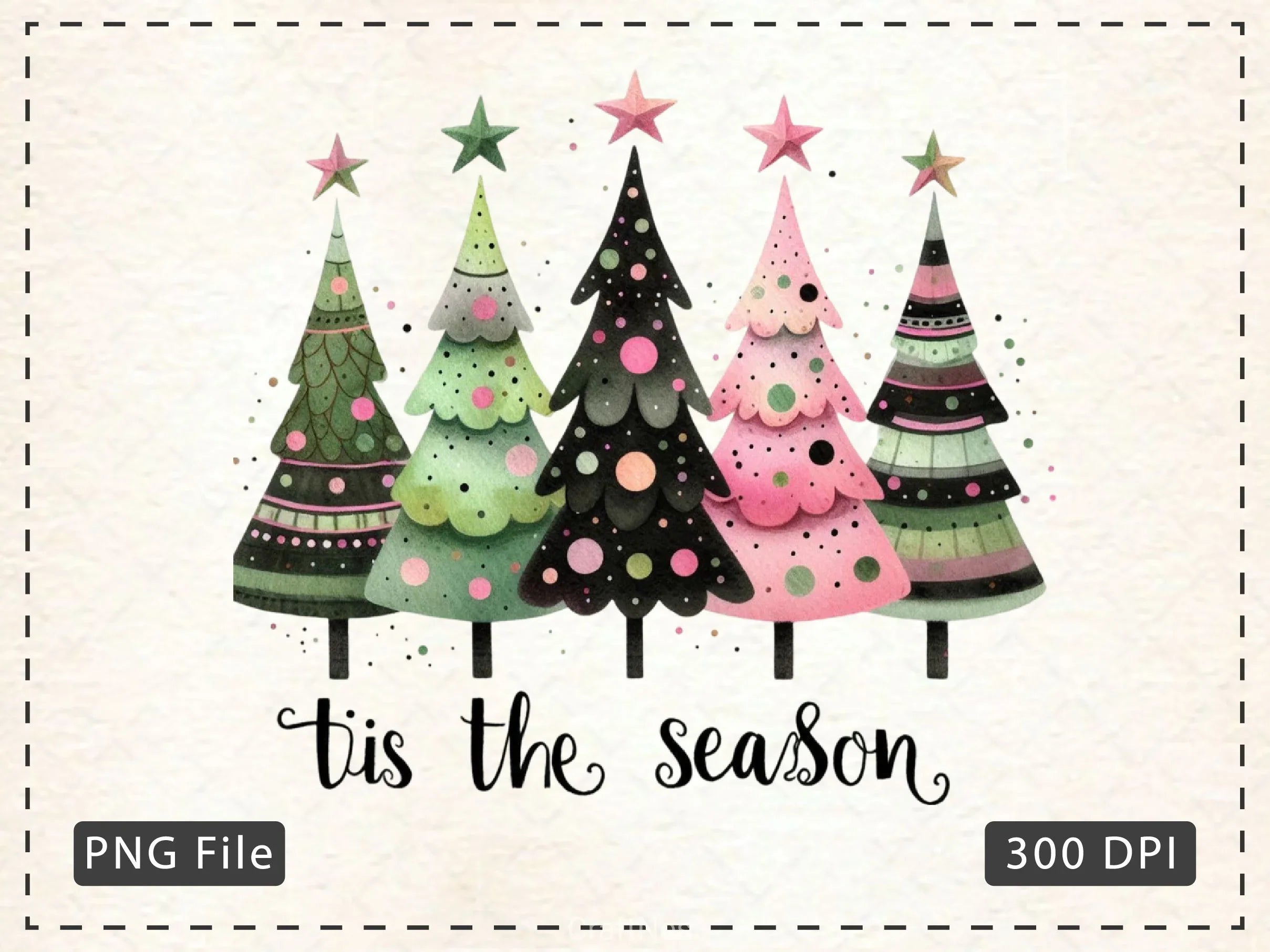 Christmas Trees Clipart Bundle