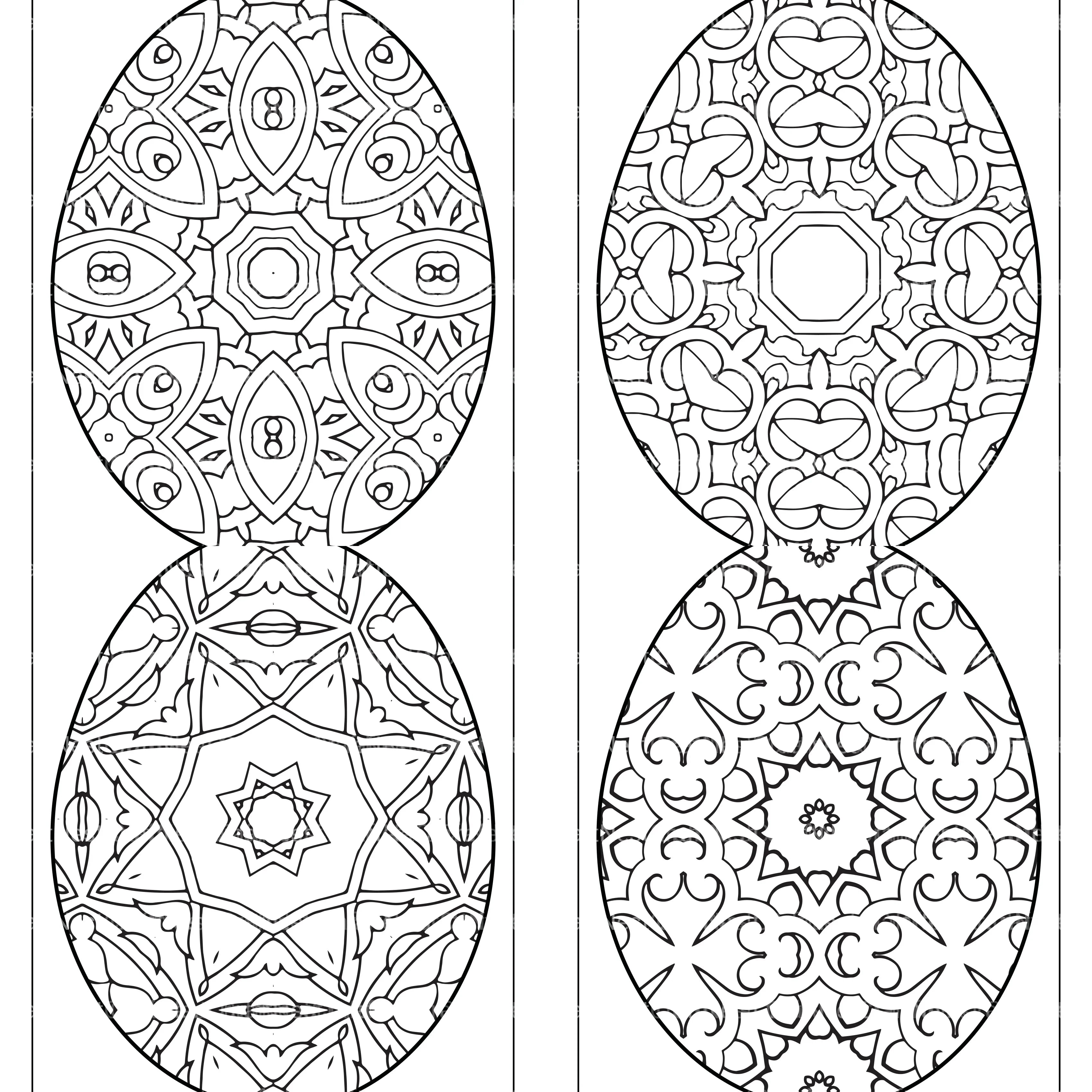 Kids Easter Mandala Coloring Book