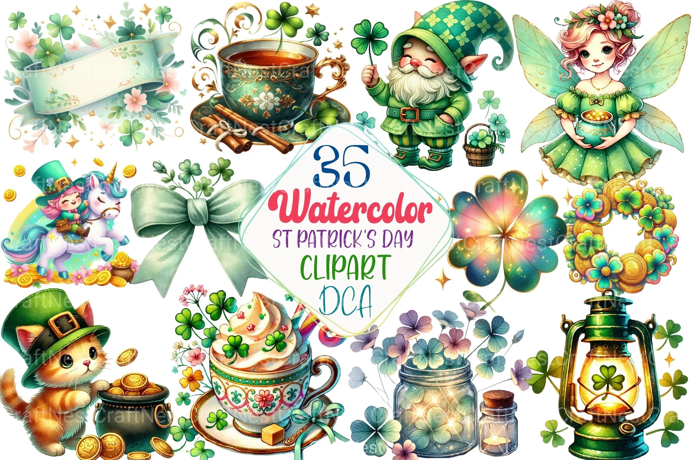 St. Patrick's Day Clipart Bundle