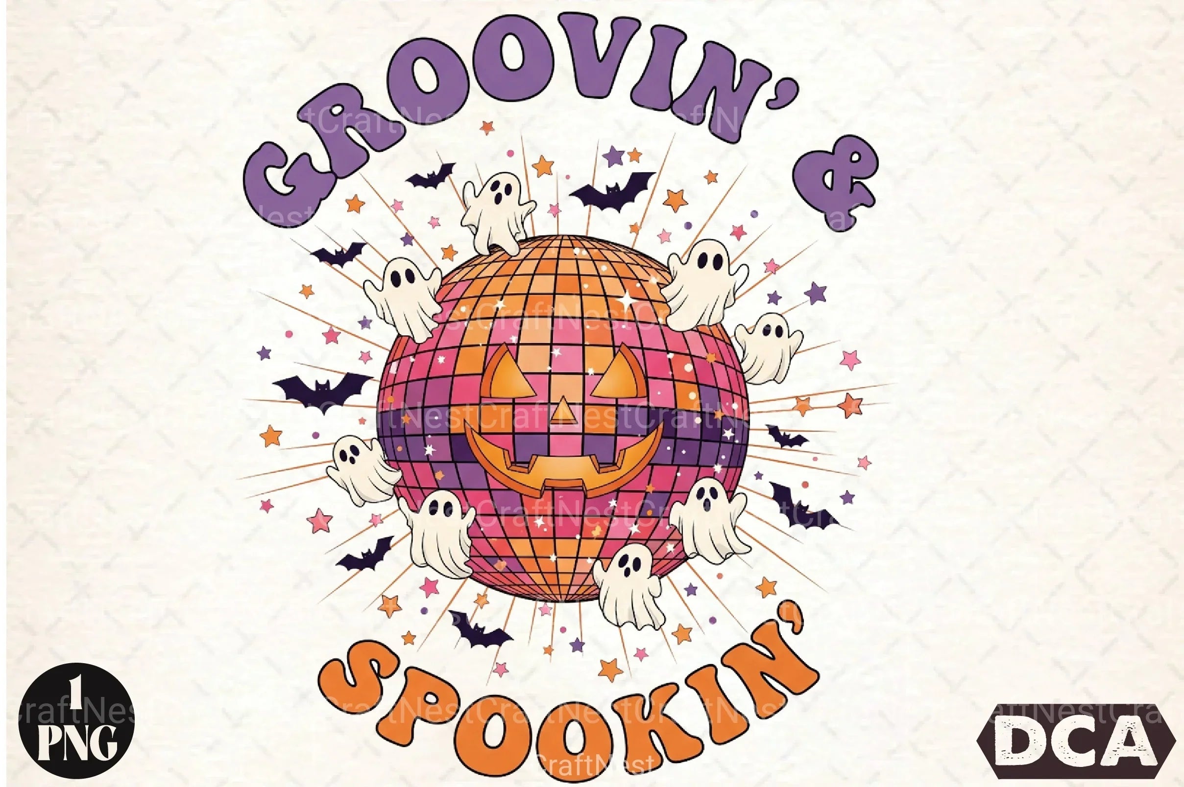 Halloween Groovy Clipart Bundle
