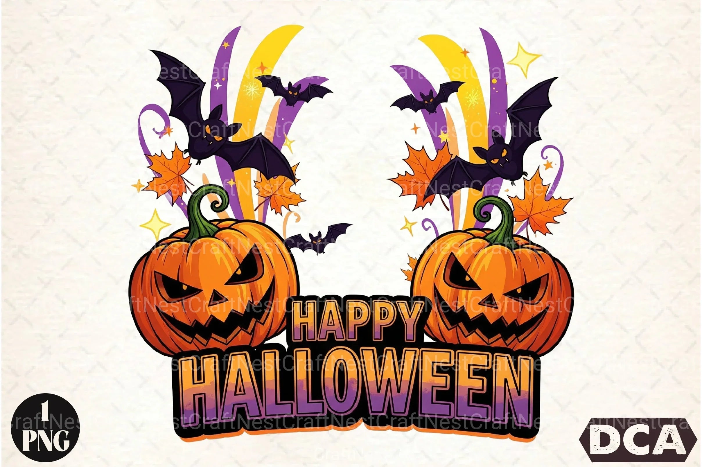 Happy Halloween PNG Clipart Bundle