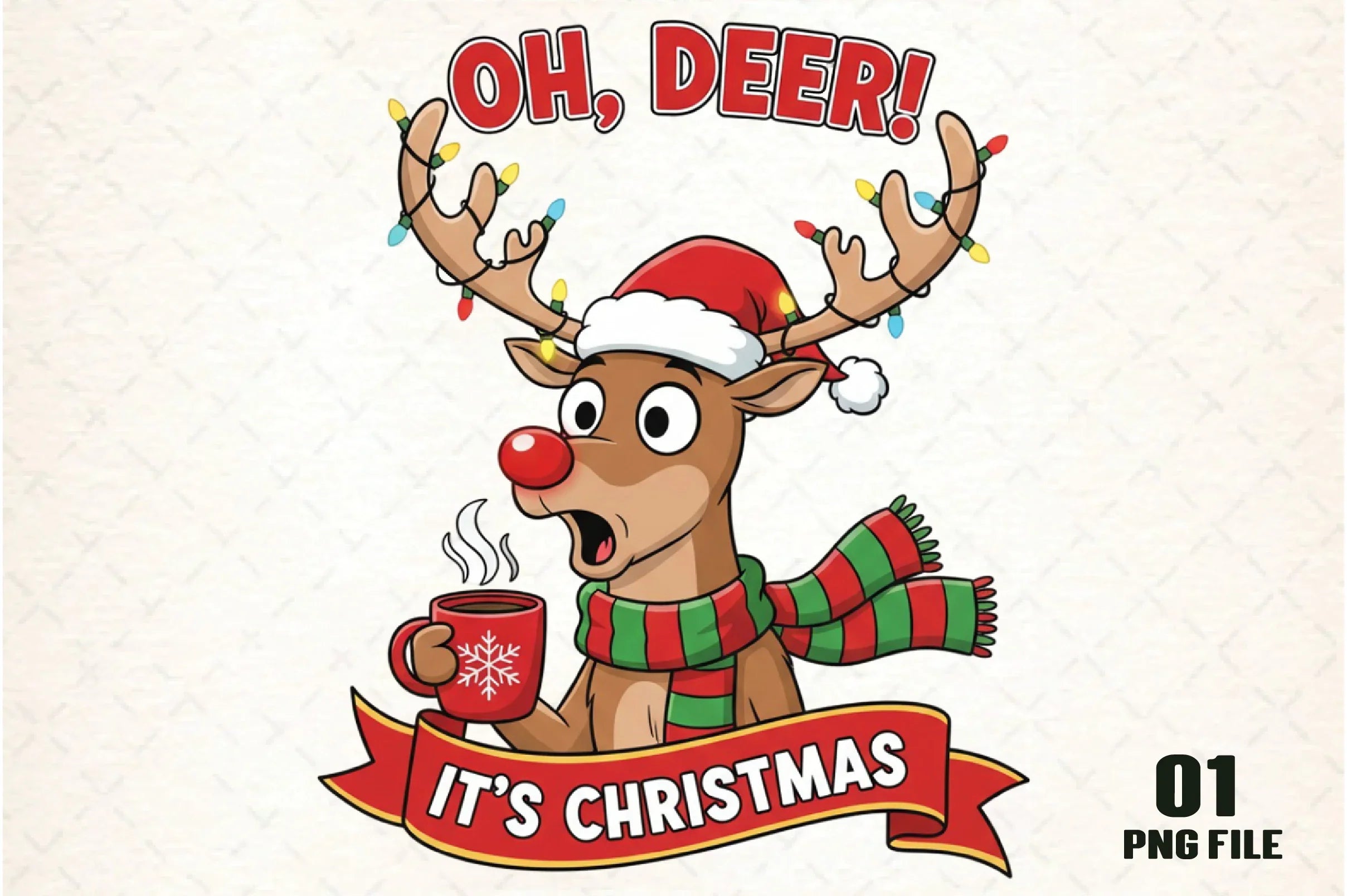 Oh Deer It's Christmas Clipart Bundle
