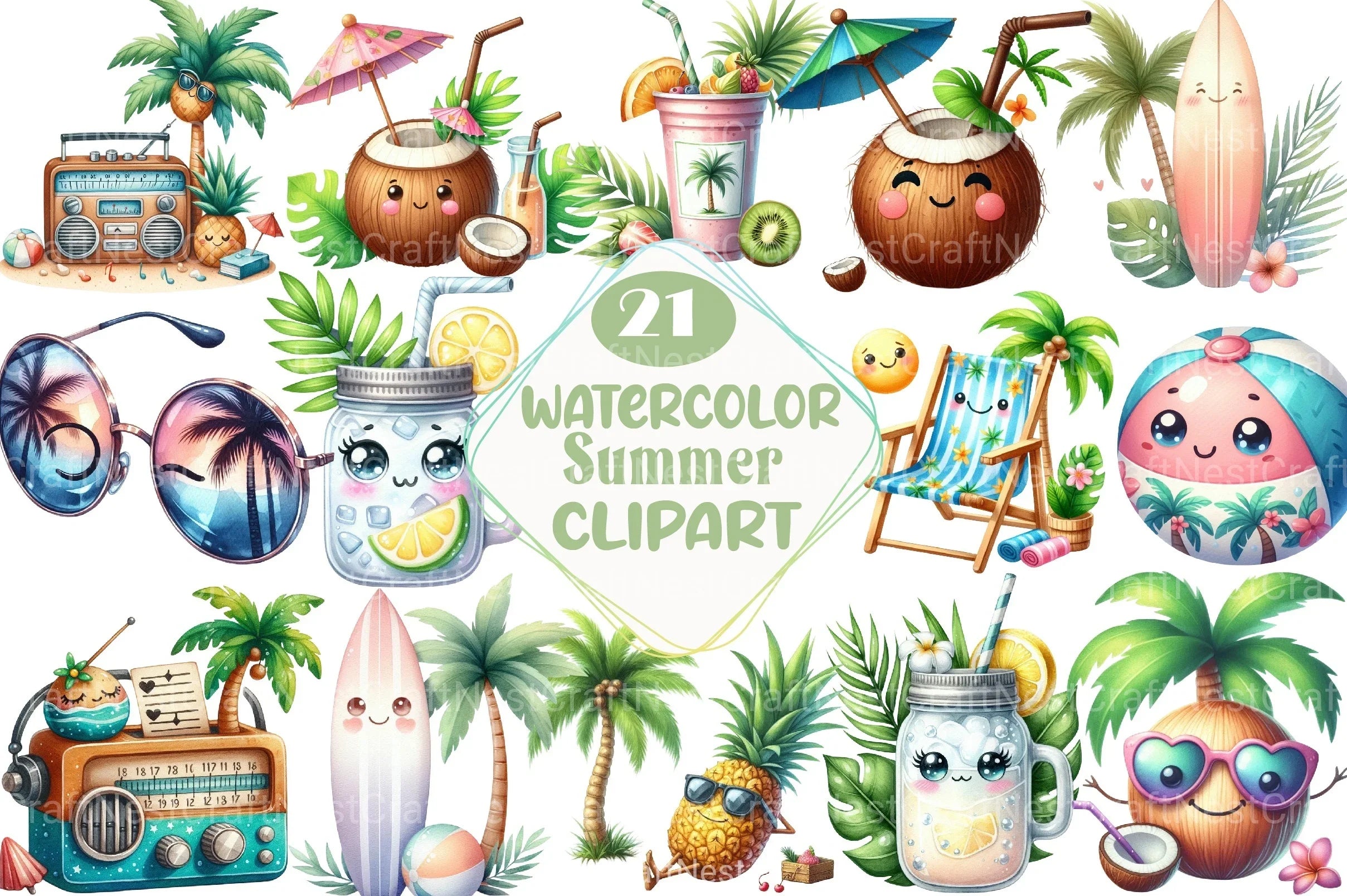 Summer Clipart Bundle
