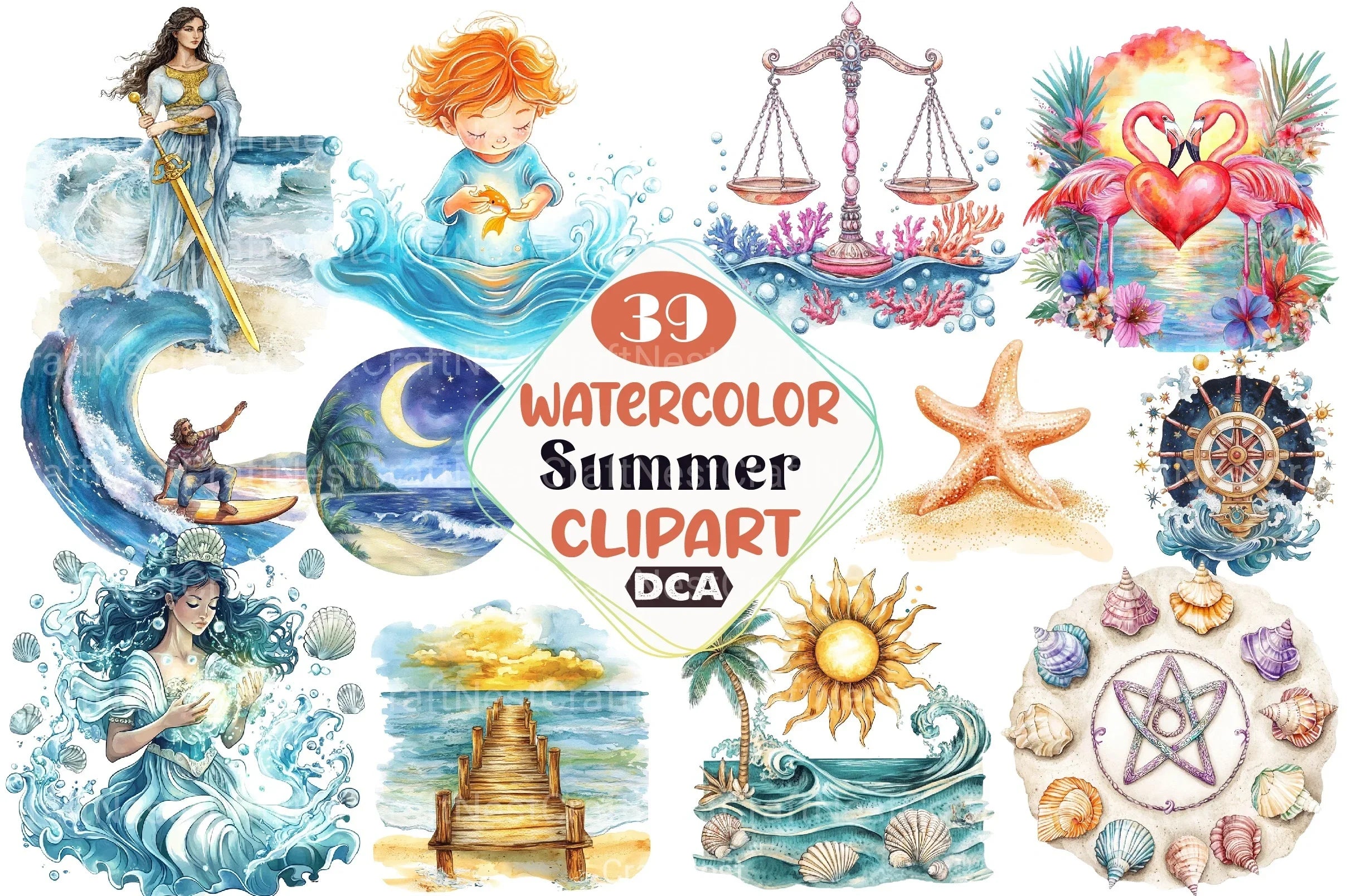 Summer Clipart Bundle