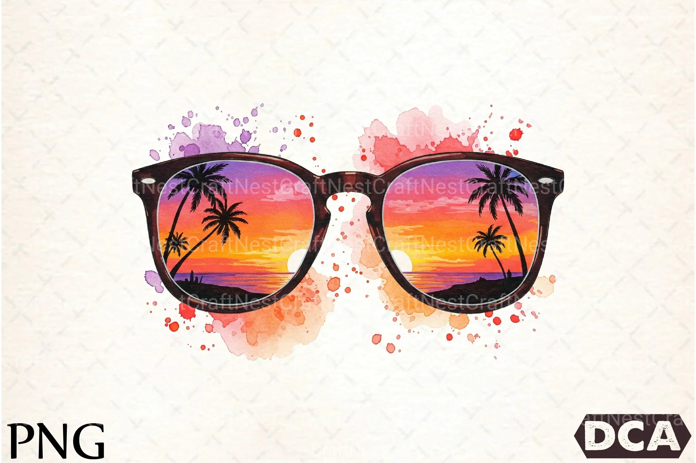 Summer Sunglasses Clipart Bundle