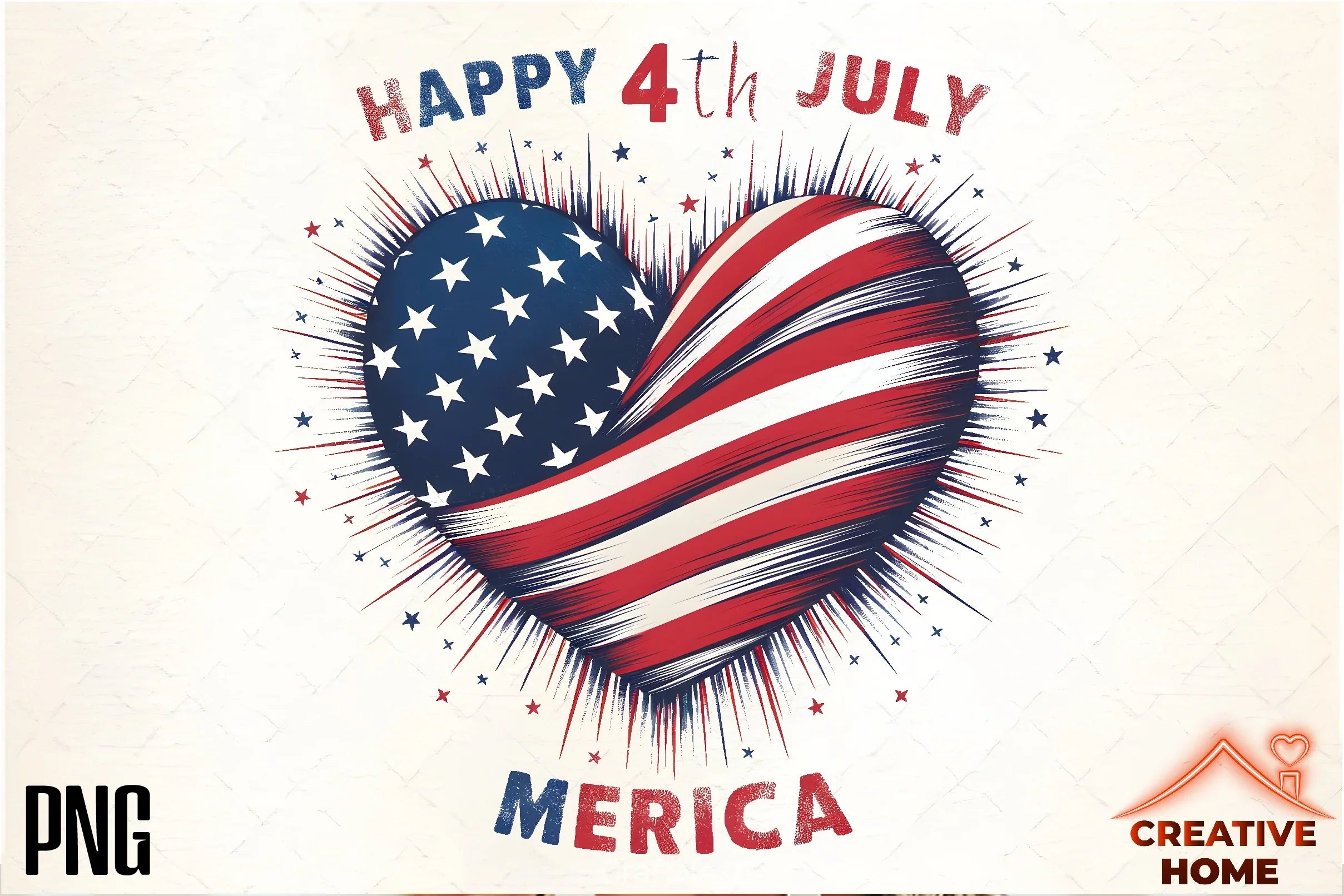 Patriotic Heart Clipart Bundle