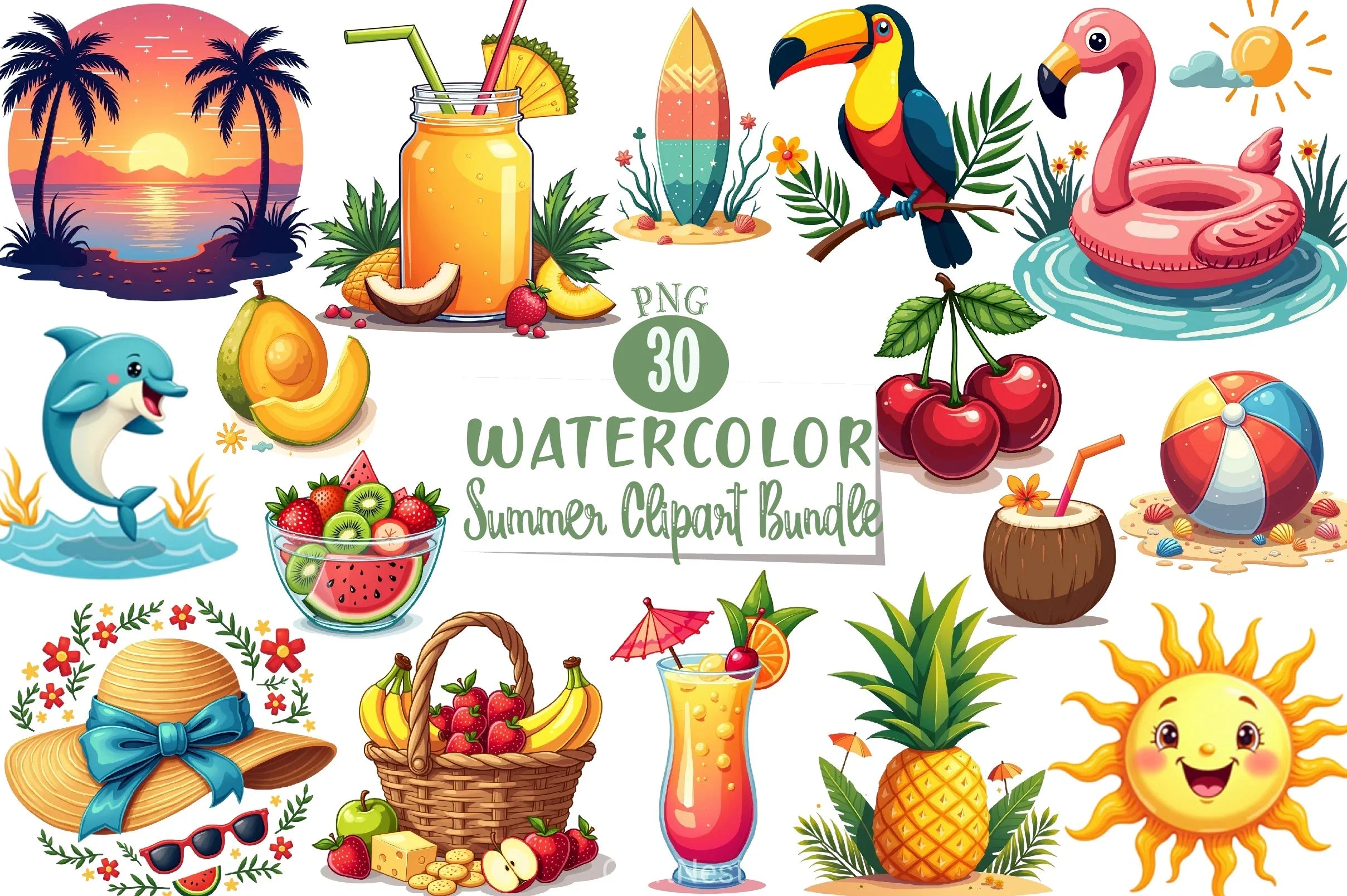 Summer Clipart Bundle