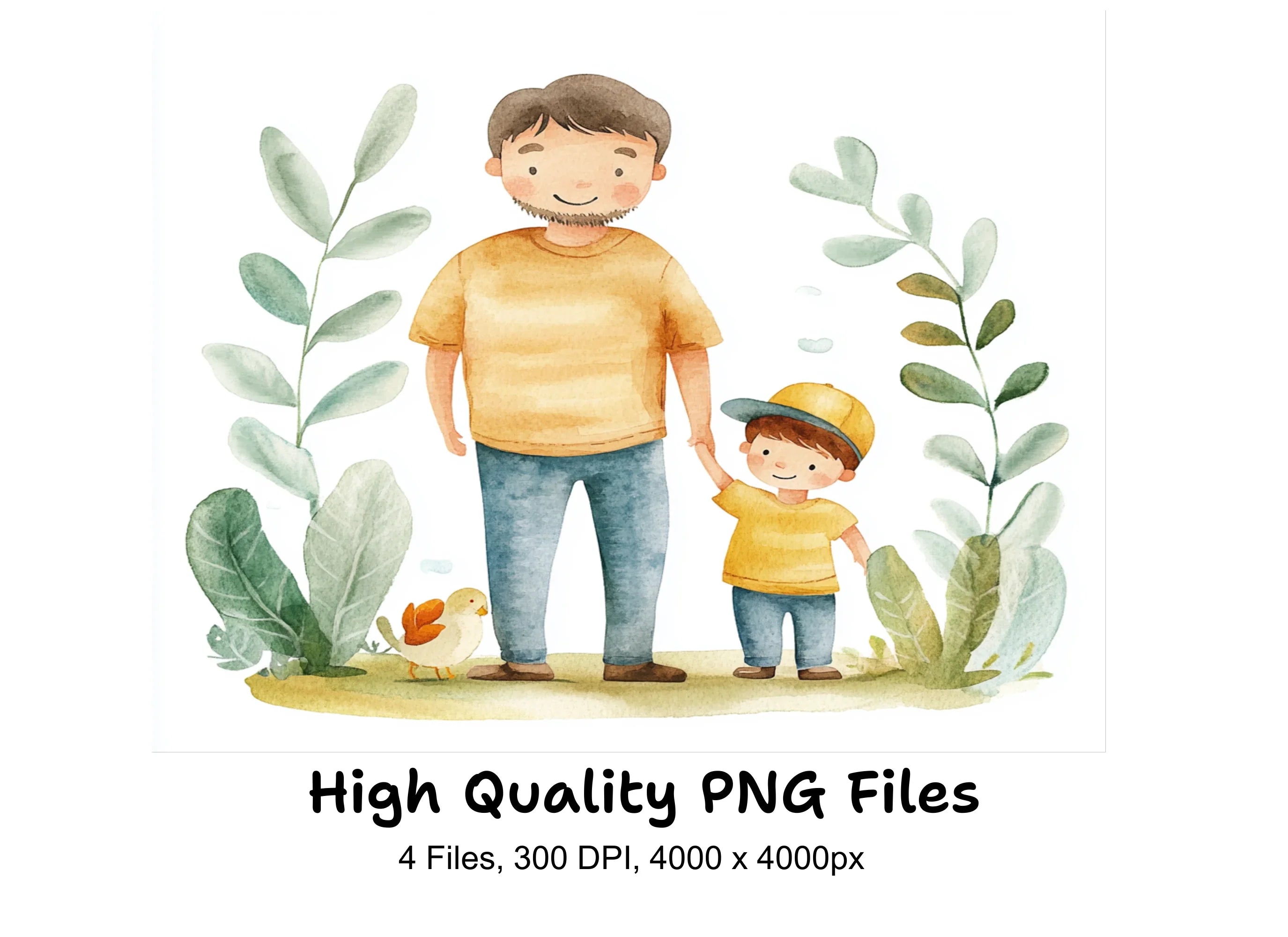 Father and Son Clipart Bundle