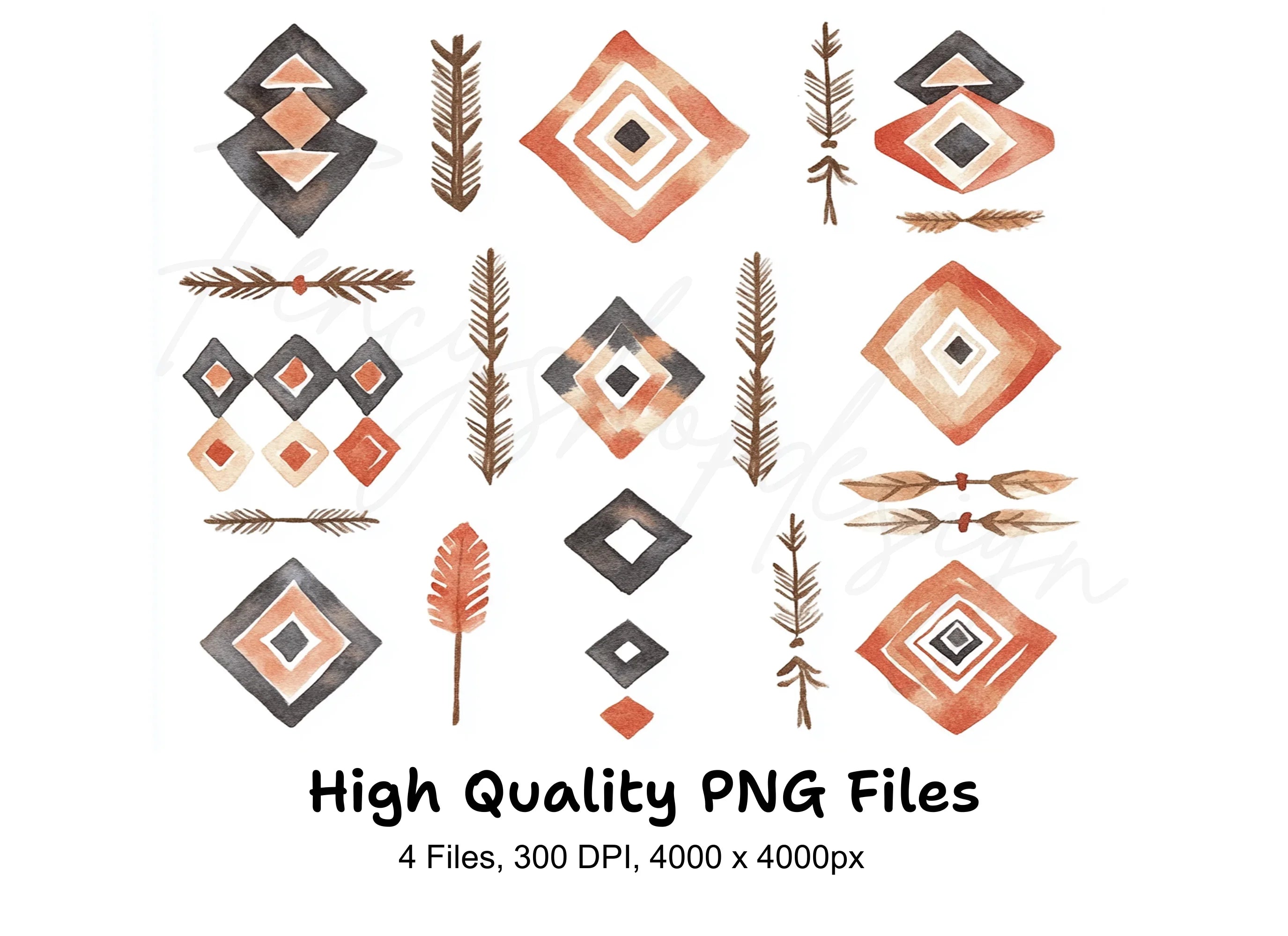 Southwestern Geometric Clipart Bundle