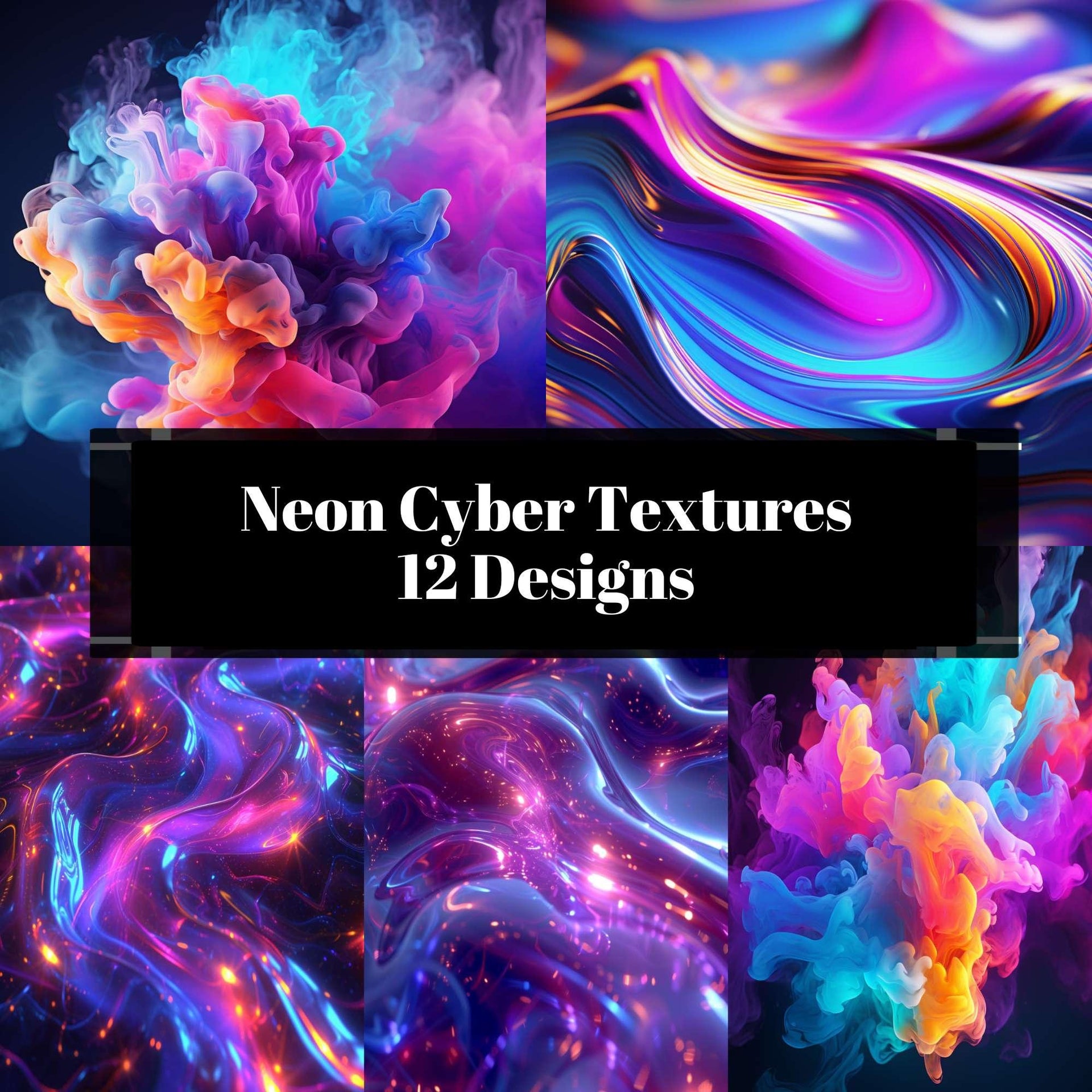 Neon Cyber Textures