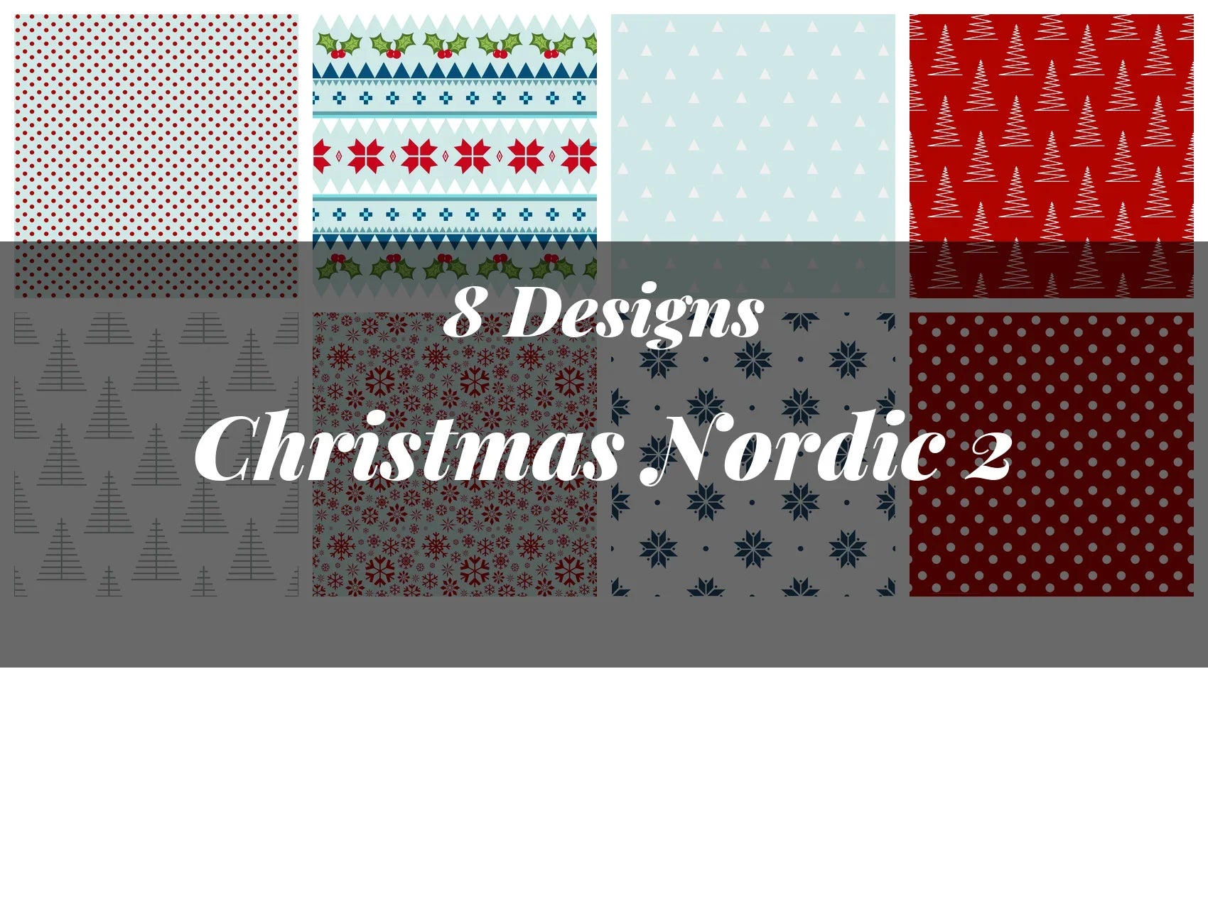 Christmas Nordic Seamless Digital Paper