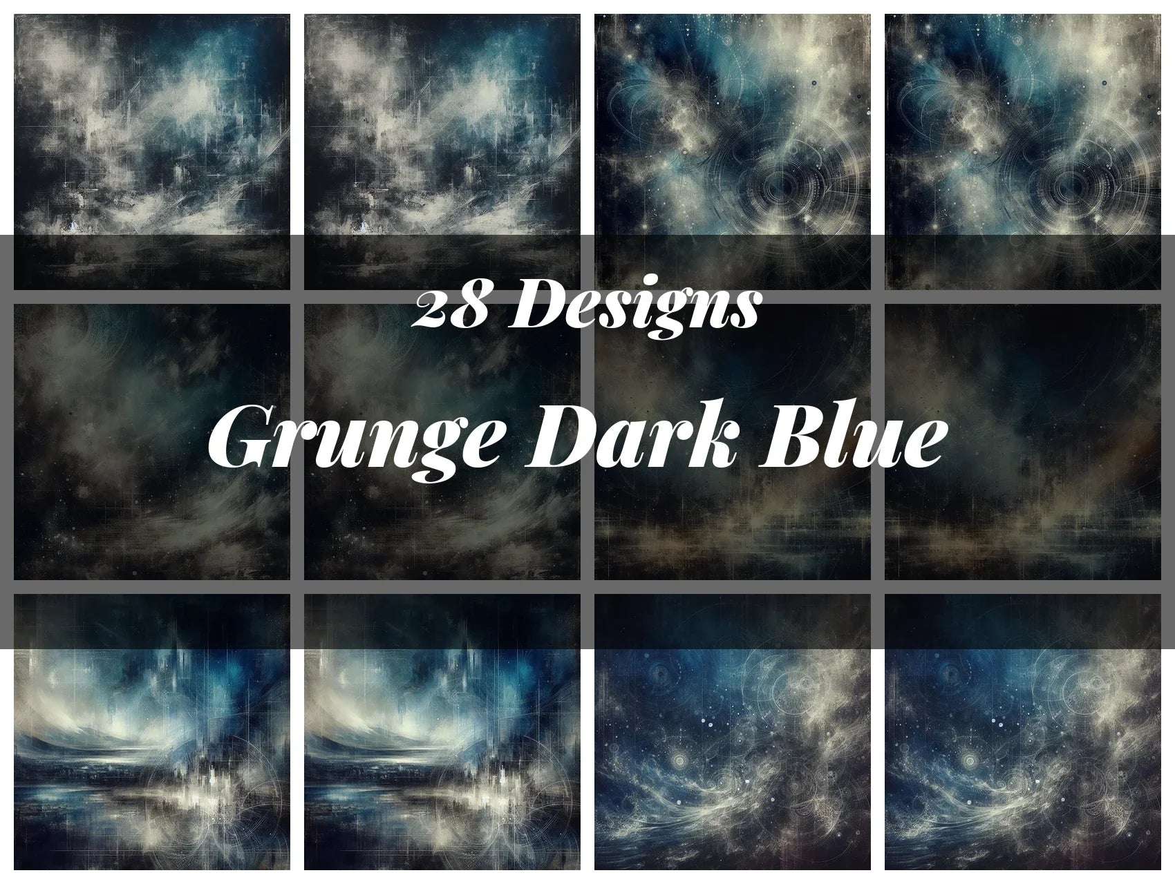 Grunge Dark Blue Texture Paper