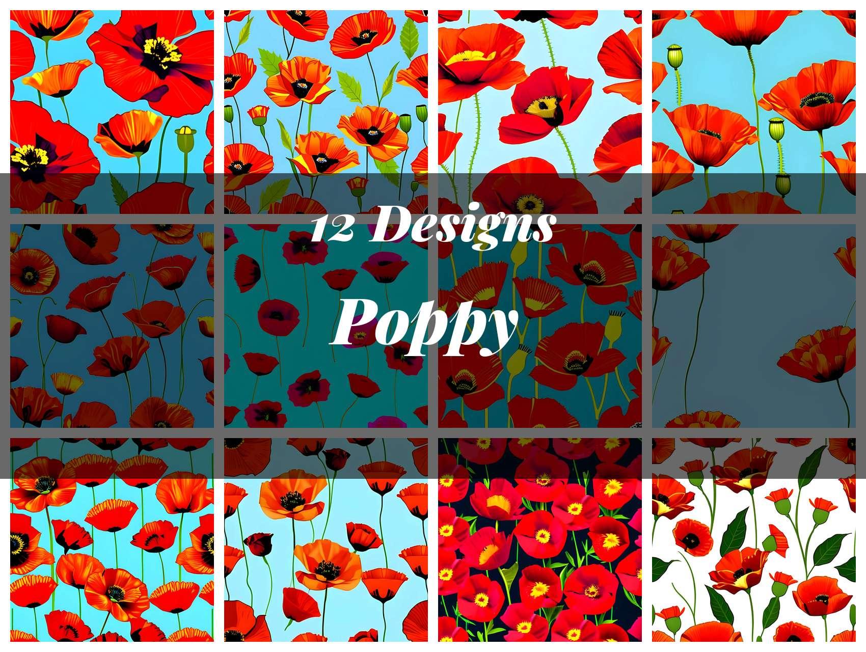 Poppy Seamless Digital Paper
